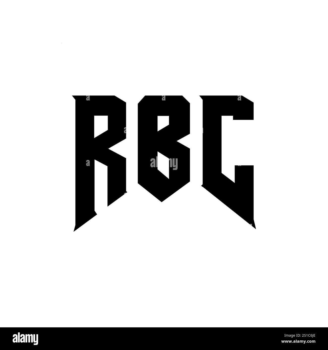 RBC letter logo design for technology company. RBC logo design black ...