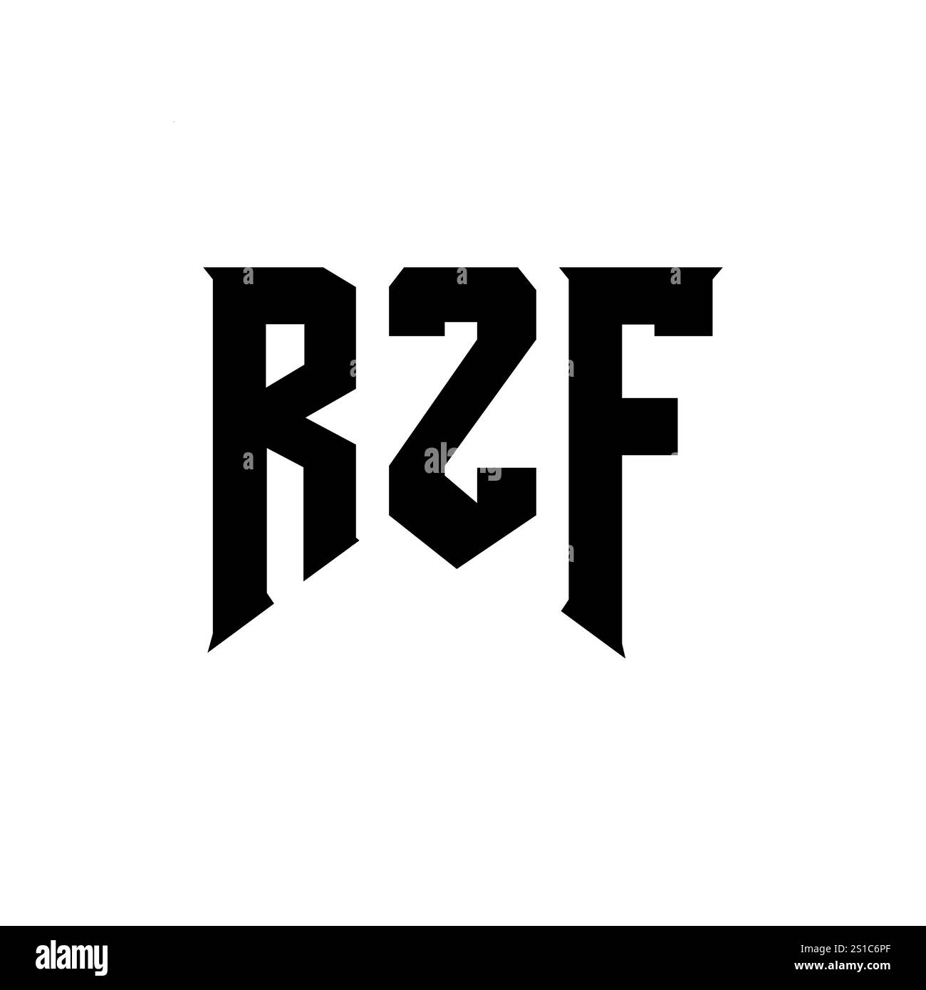 Rzf logo design hi-res stock photography and images - Alamy