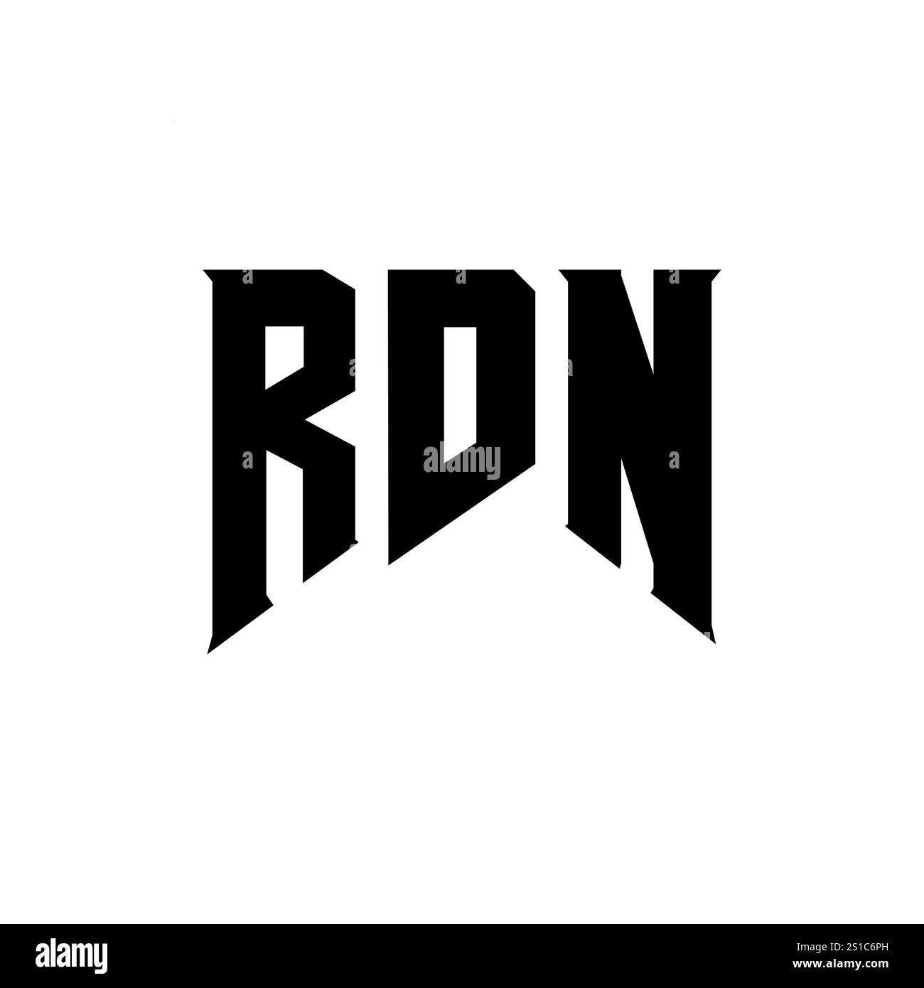 RDN letter logo design for technology company. RDN logo design black ...