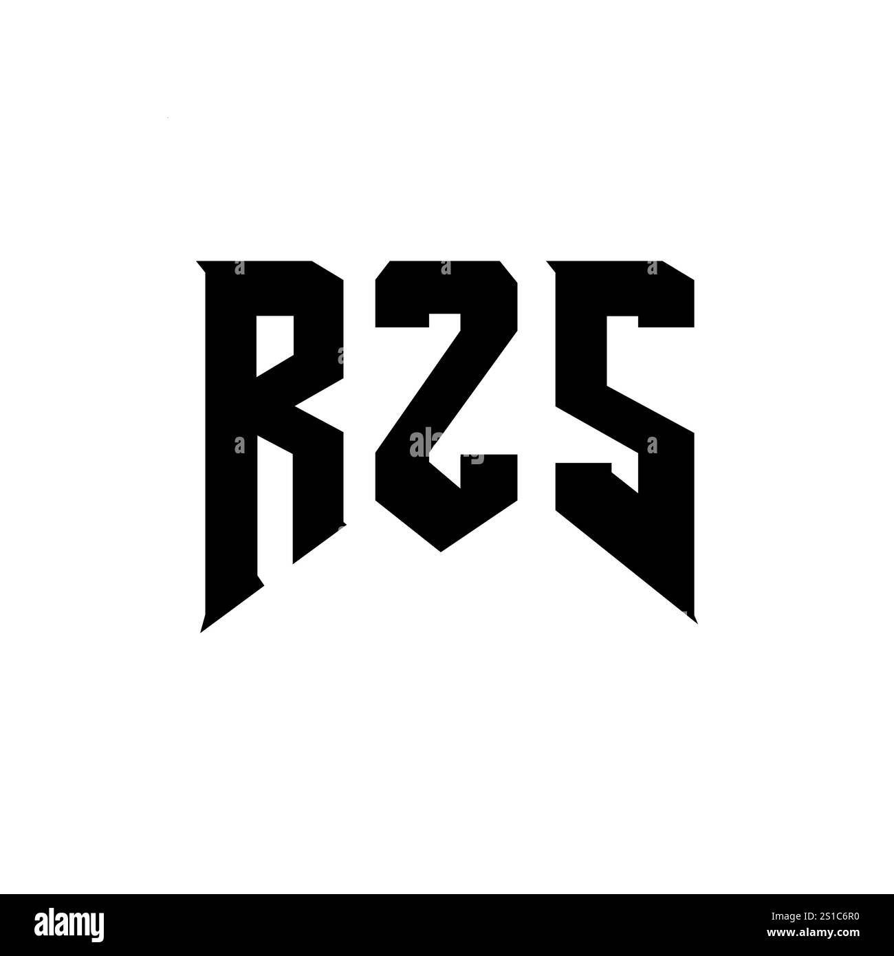 RZS letter logo design for technology company. RZS logo design black ...