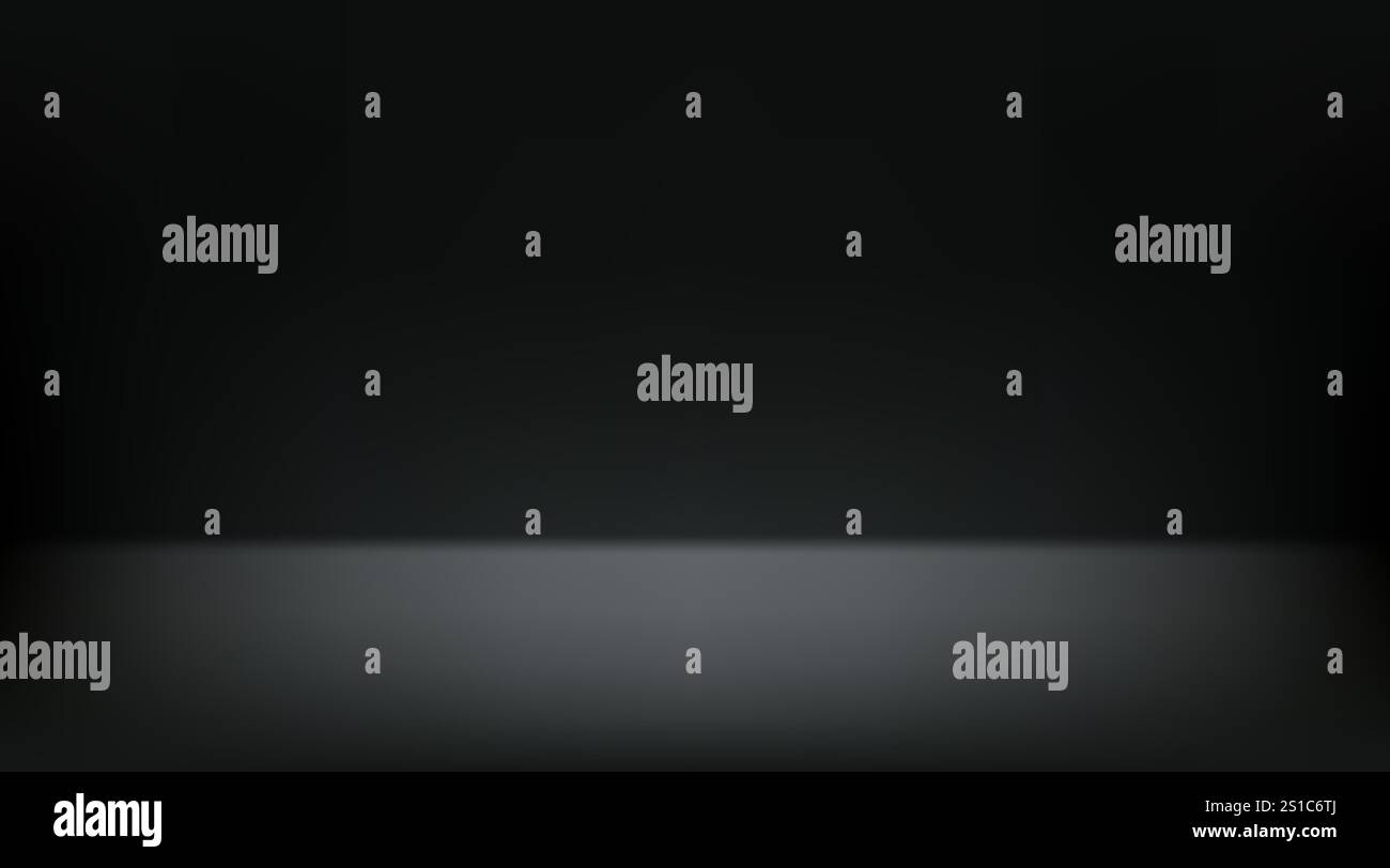 Black Aesthetic Minimalist Empty Photo Studio Room. Abstract Gradient ...