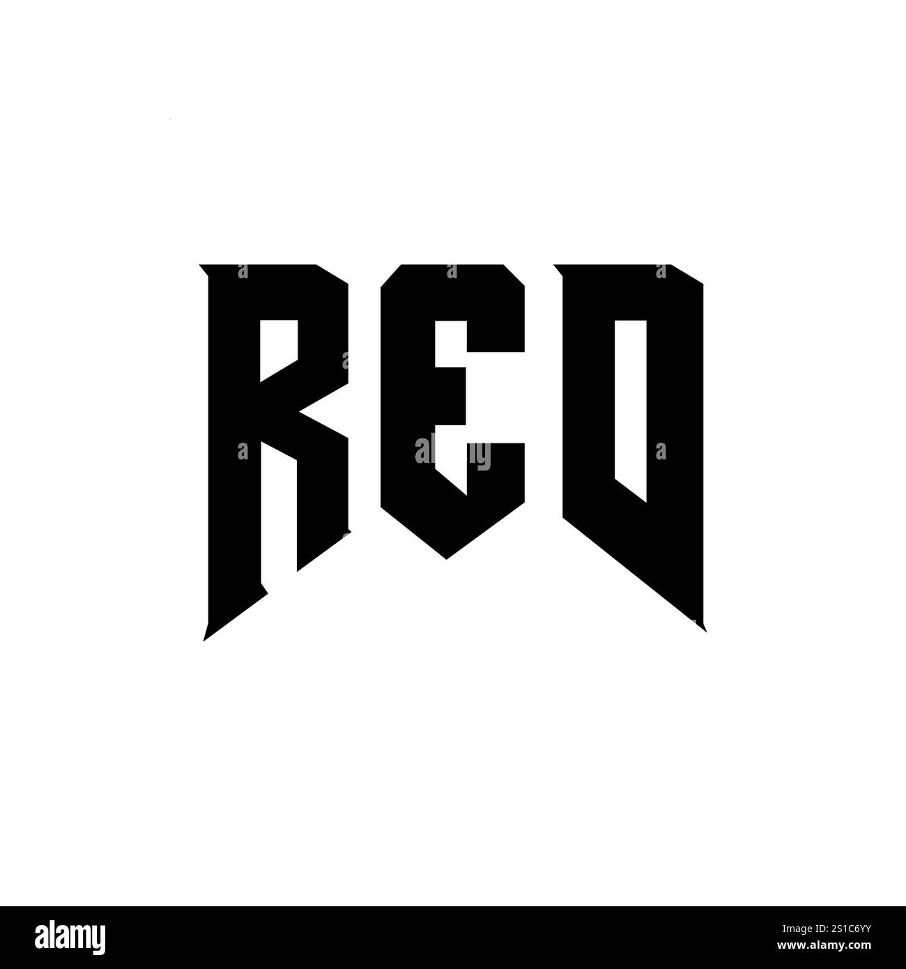 RED letter logo design for technology company. RED logo design black ...