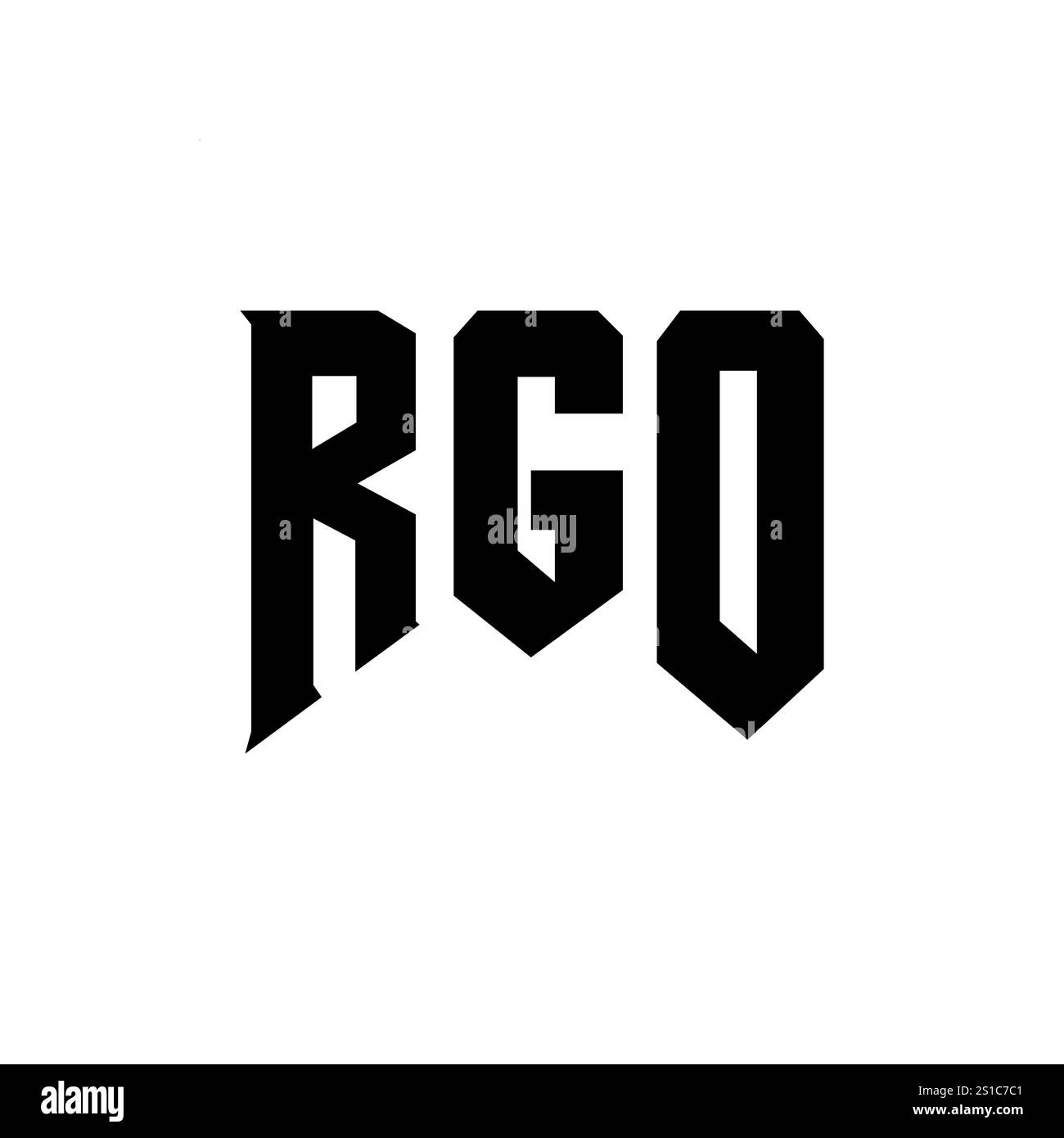 RGO letter logo design for technology company. RGO logo design black ...