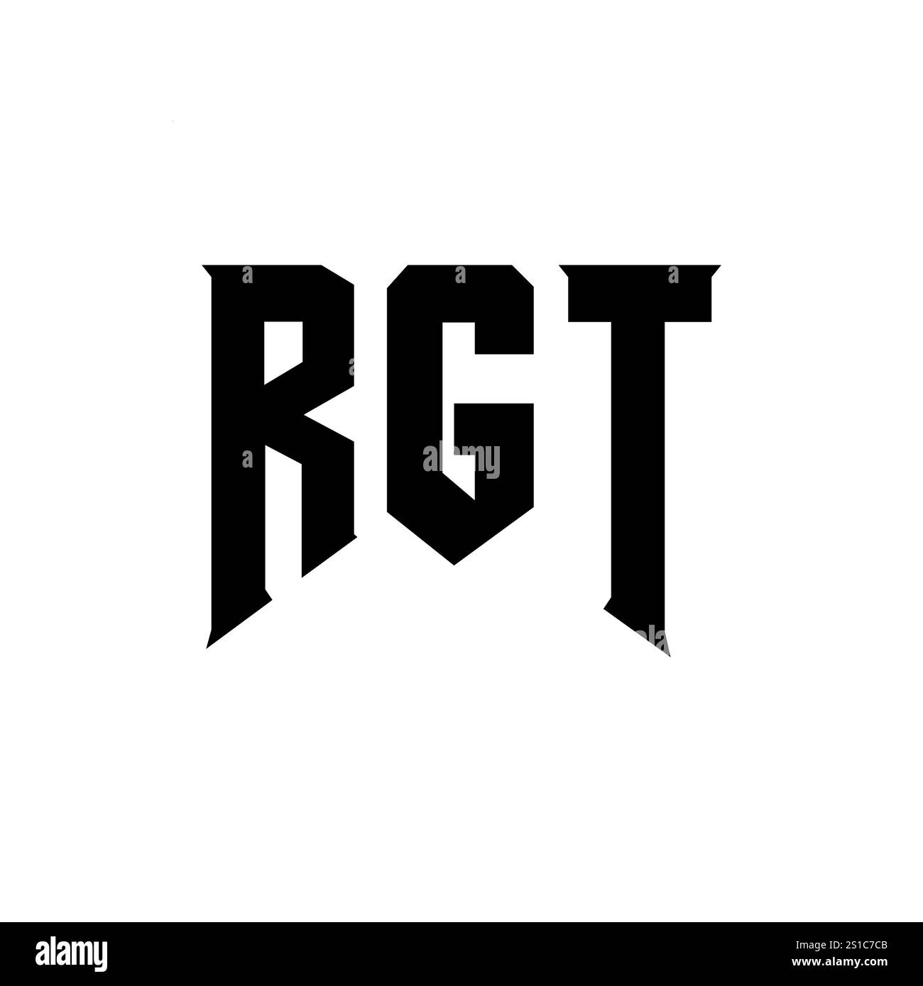 RGT letter logo design for technology company. RGT logo design black ...