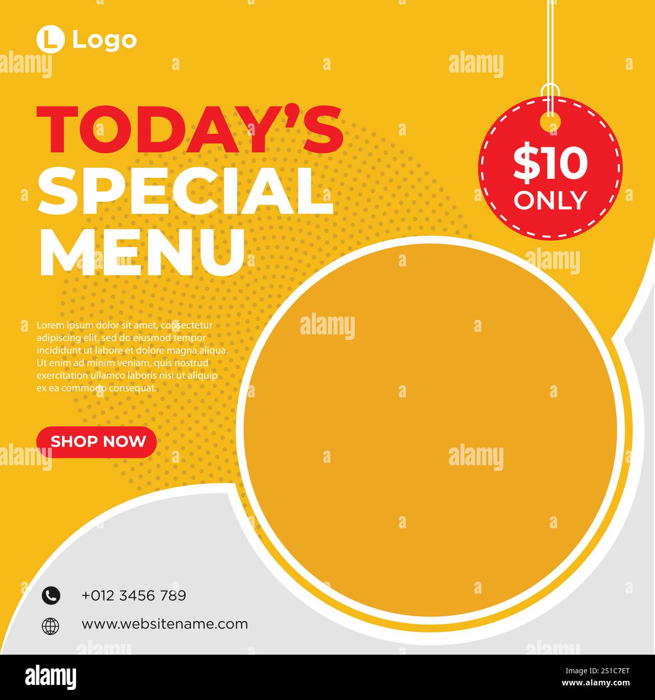 Food menu banner social media post. Editable social media templates for ...