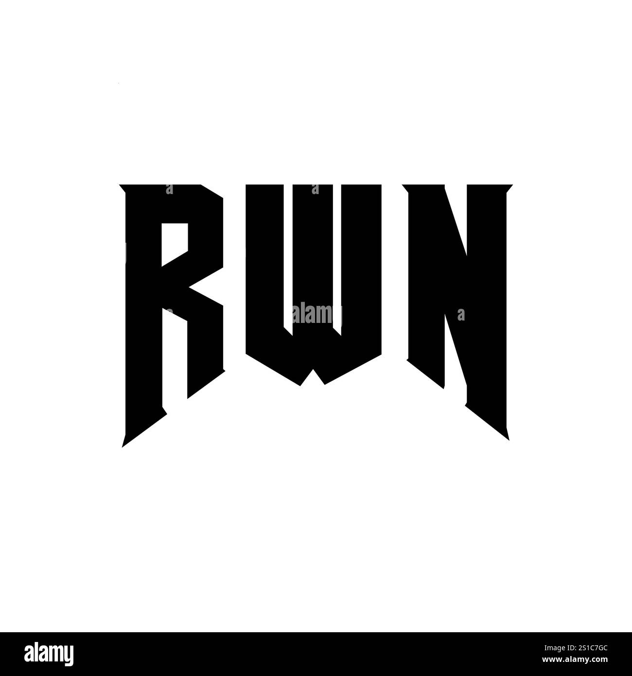 Rwn logo design hi-res stock photography and images - Alamy