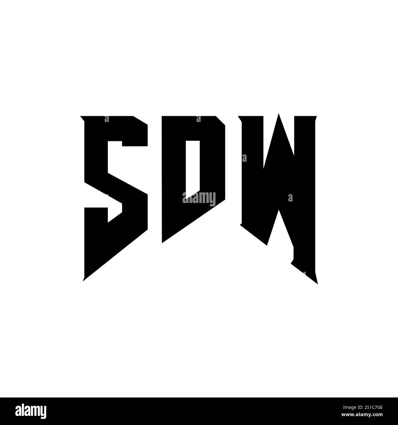 Sdw logo design hi-res stock photography and images - Alamy