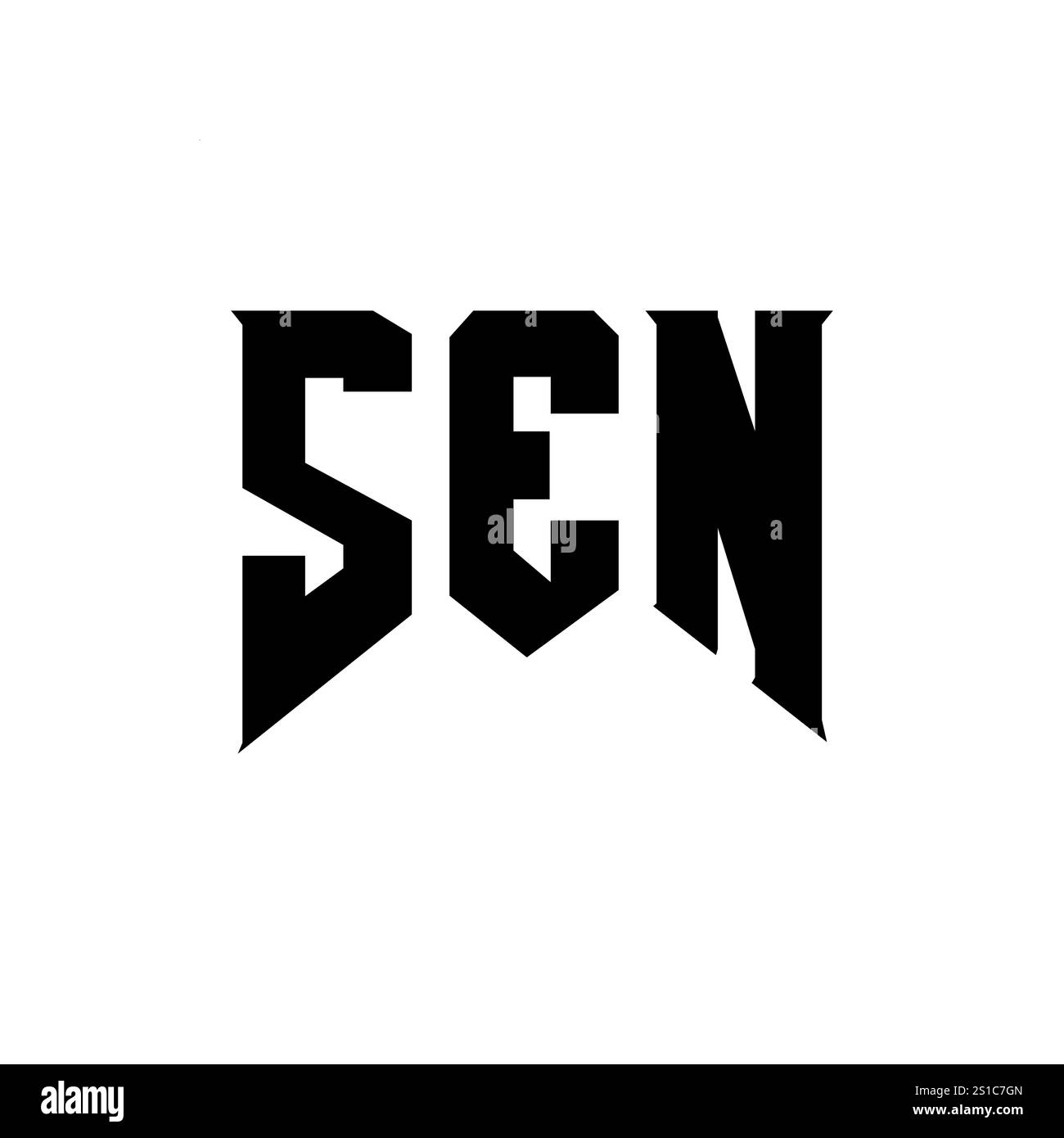 SEN letter logo design for technology company. SEN logo design black ...