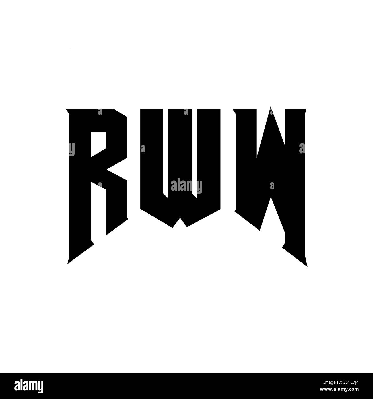 RWW letter logo design for technology company. RWW logo design black ...