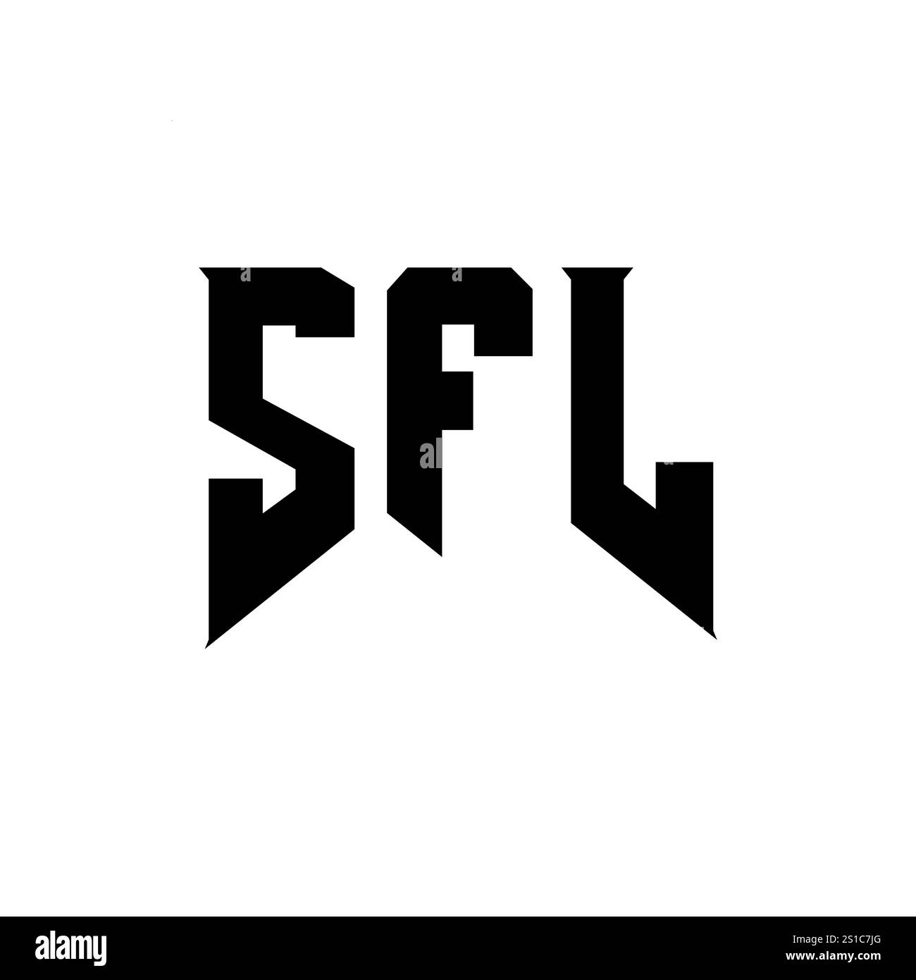 SFL letter logo design for technology company. SFL logo design black ...