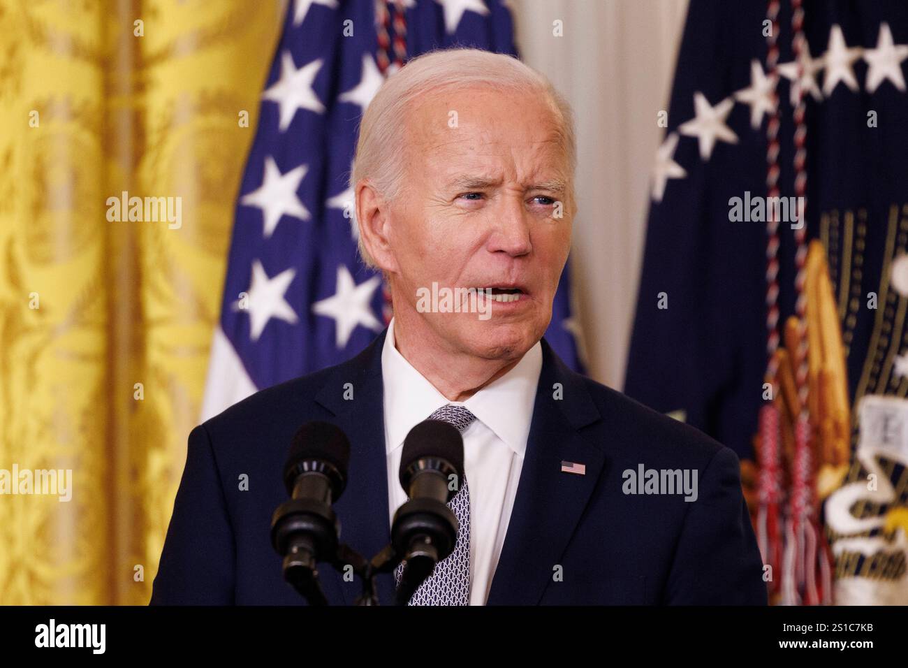 Washington, United States. 02nd Jan, 2025. President Joe Biden is seen ...