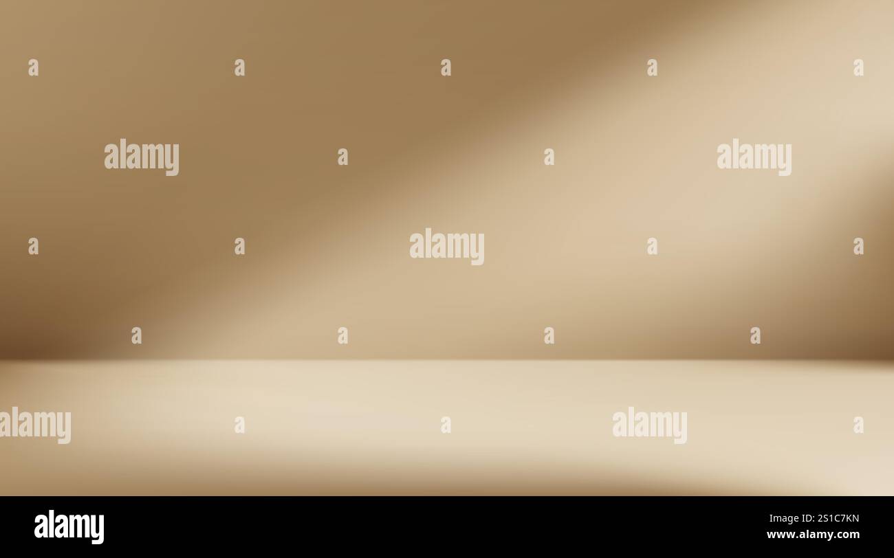 Beige Aesthetic Minimalist Empty Photo Studio Room. Abstract Gradient ...