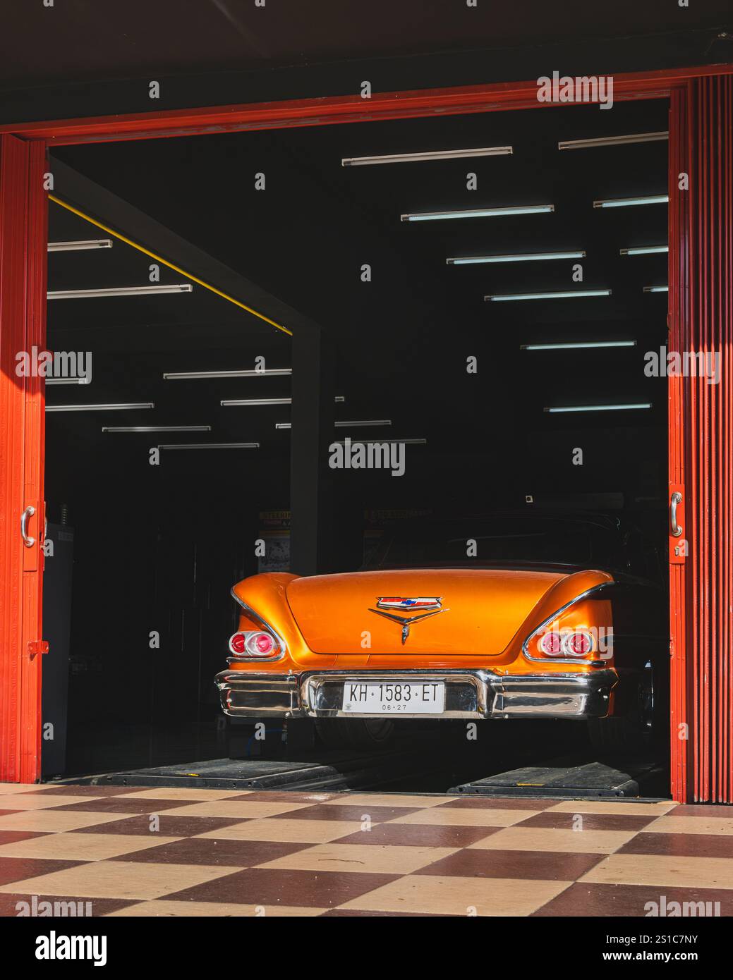 Balikpapan, Indonesia - December 18th, 2024. A close-up view of the ...