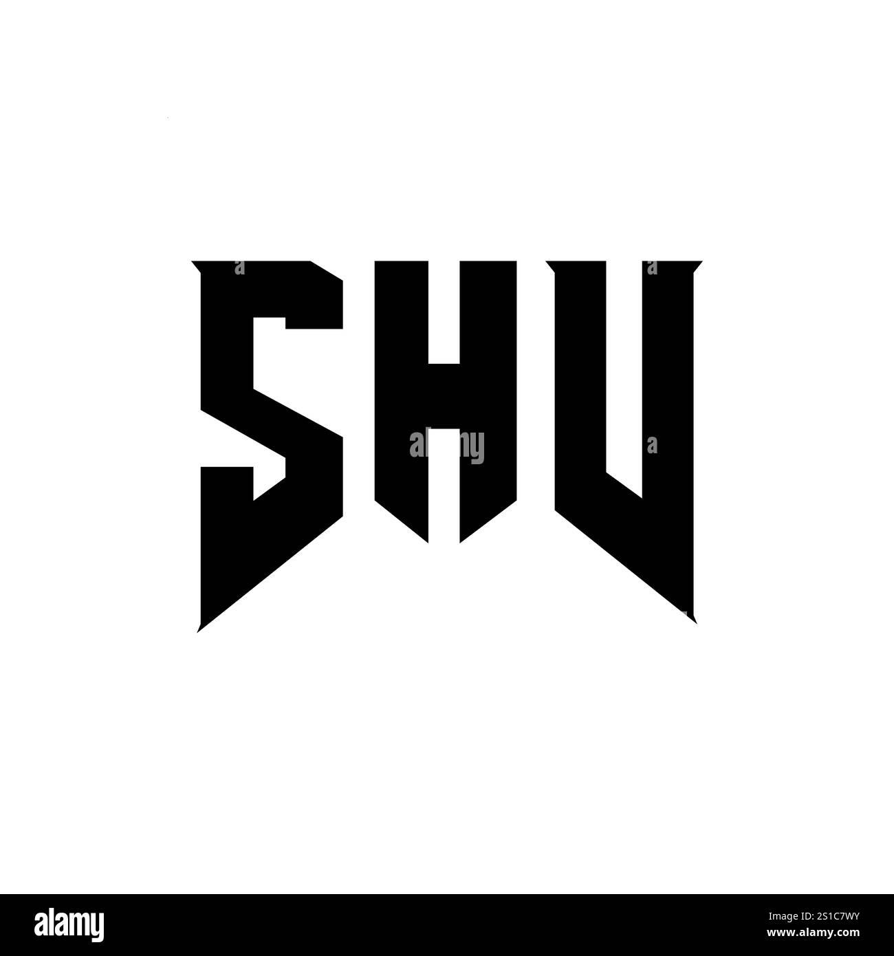 SHV letter logo design for technology company. SHV logo design black ...