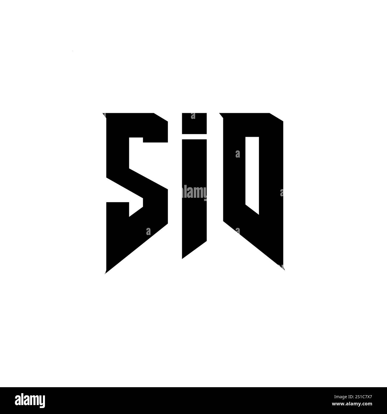 SID letter logo design for technology company. SID logo design black ...