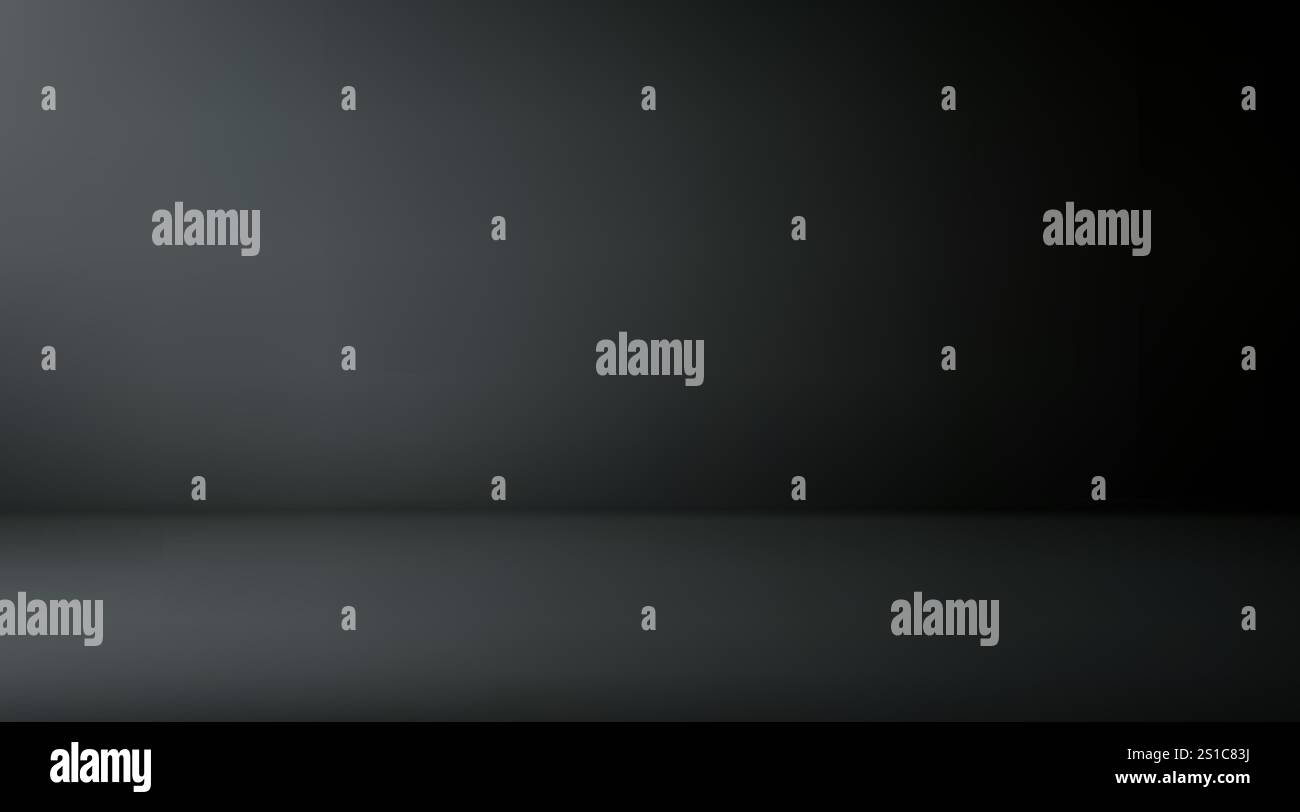 Black Aesthetic Minimalist Empty Photo Studio Room. Abstract Gradient ...