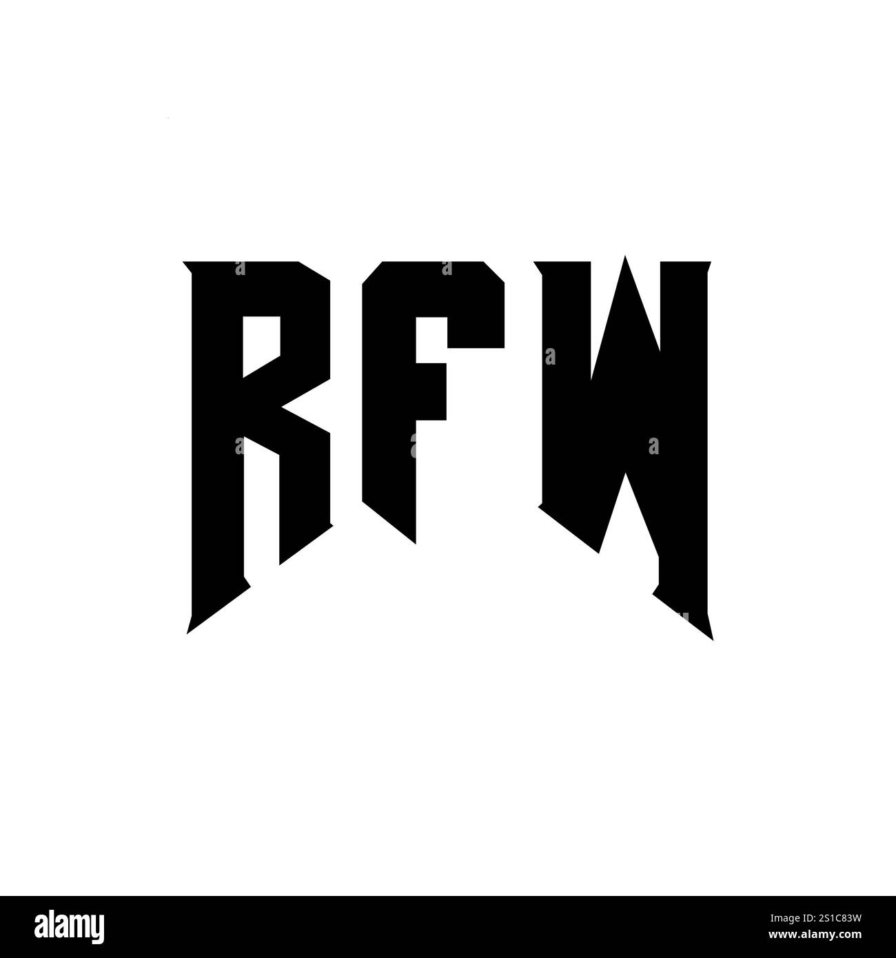 Rfw logo design Stock Vector Images - Alamy