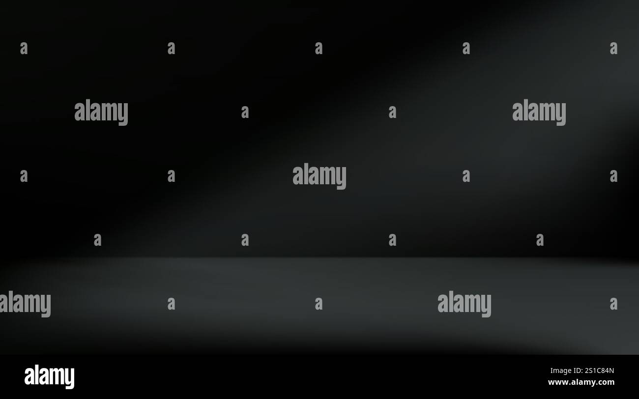 Black Aesthetic Minimalist Empty Photo Studio Room. Abstract Gradient ...