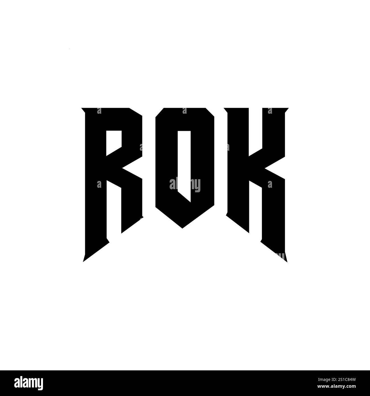 Rok minimalist logo Stock Vector Images - Alamy