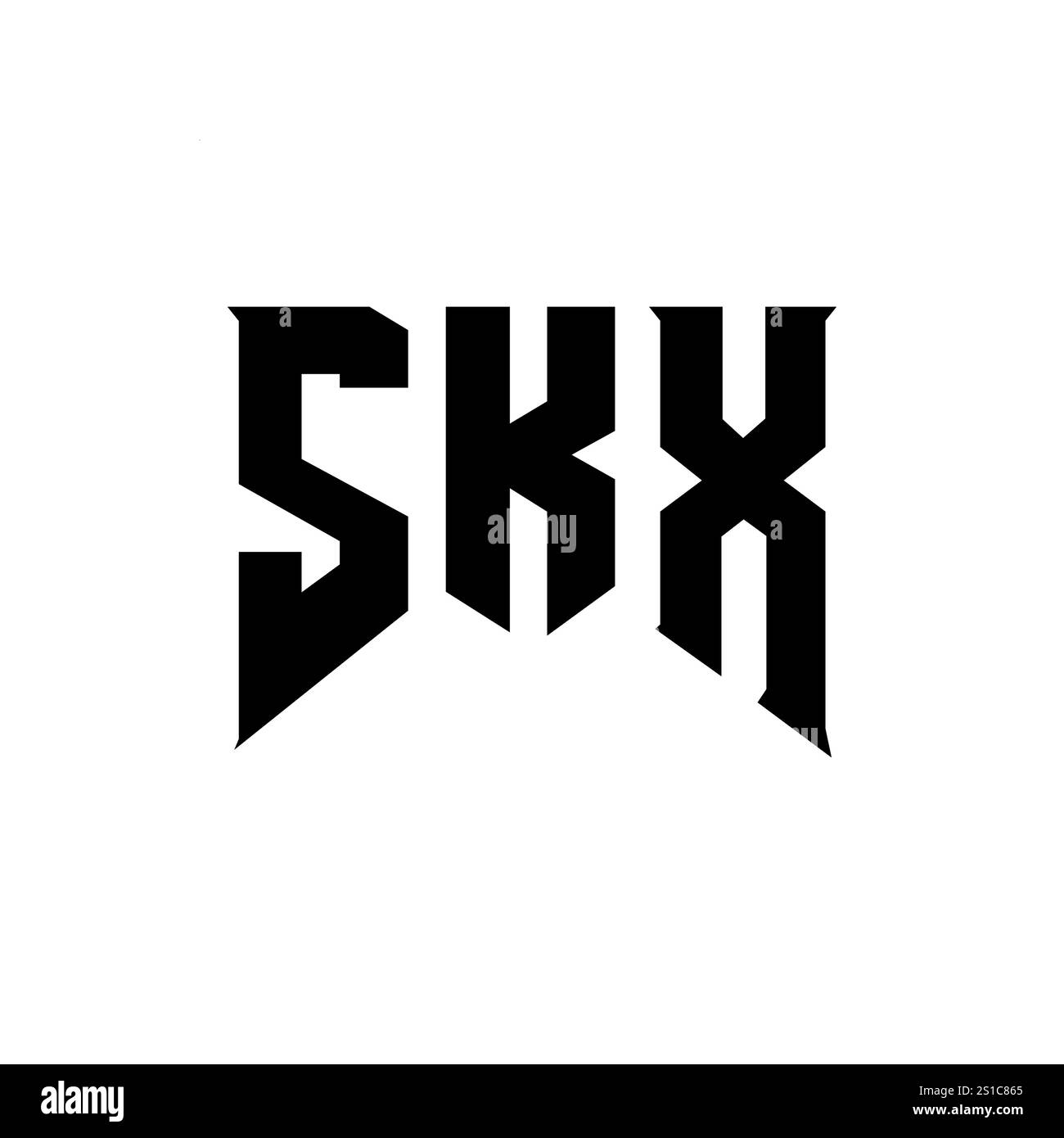 SKX letter logo design for technology company. SKX logo design black ...