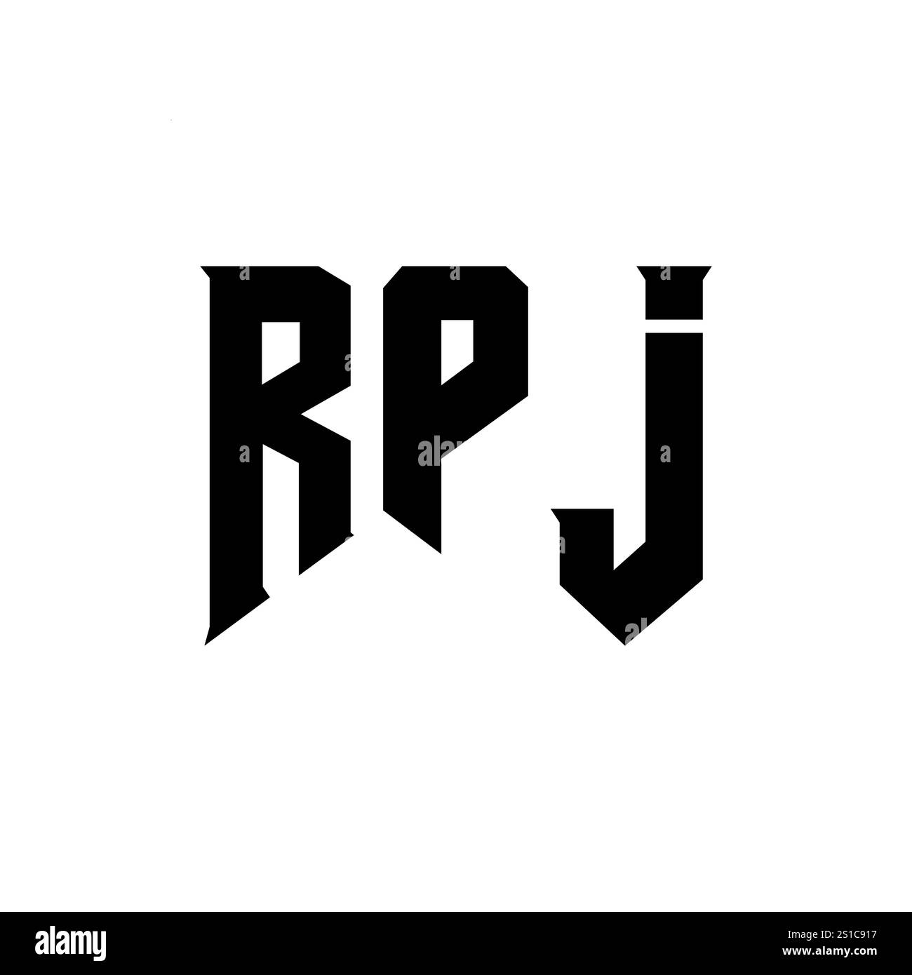 Rpj logo design hi-res stock photography and images - Alamy