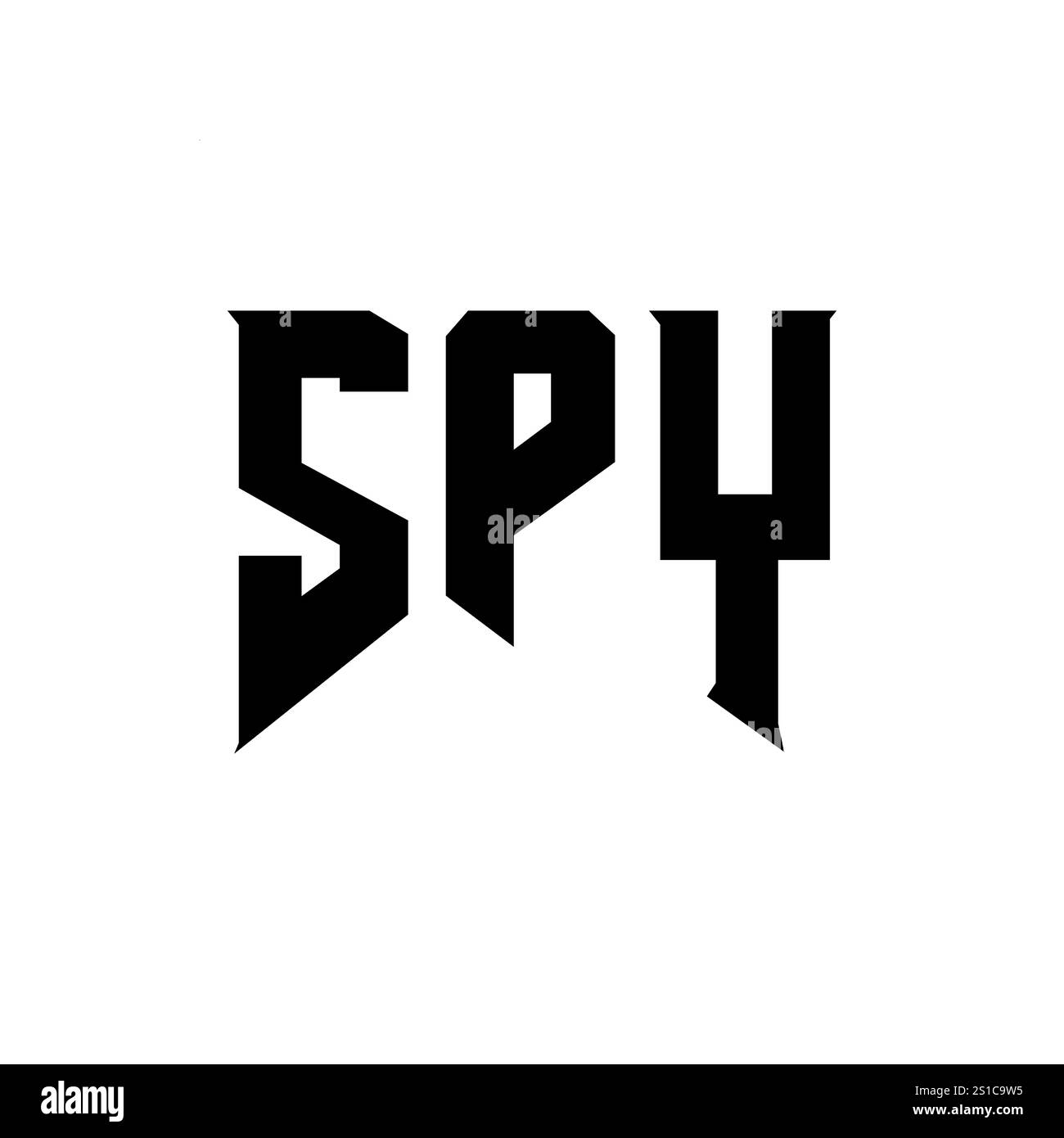 SPY letter logo design for technology company. SPY logo design black ...