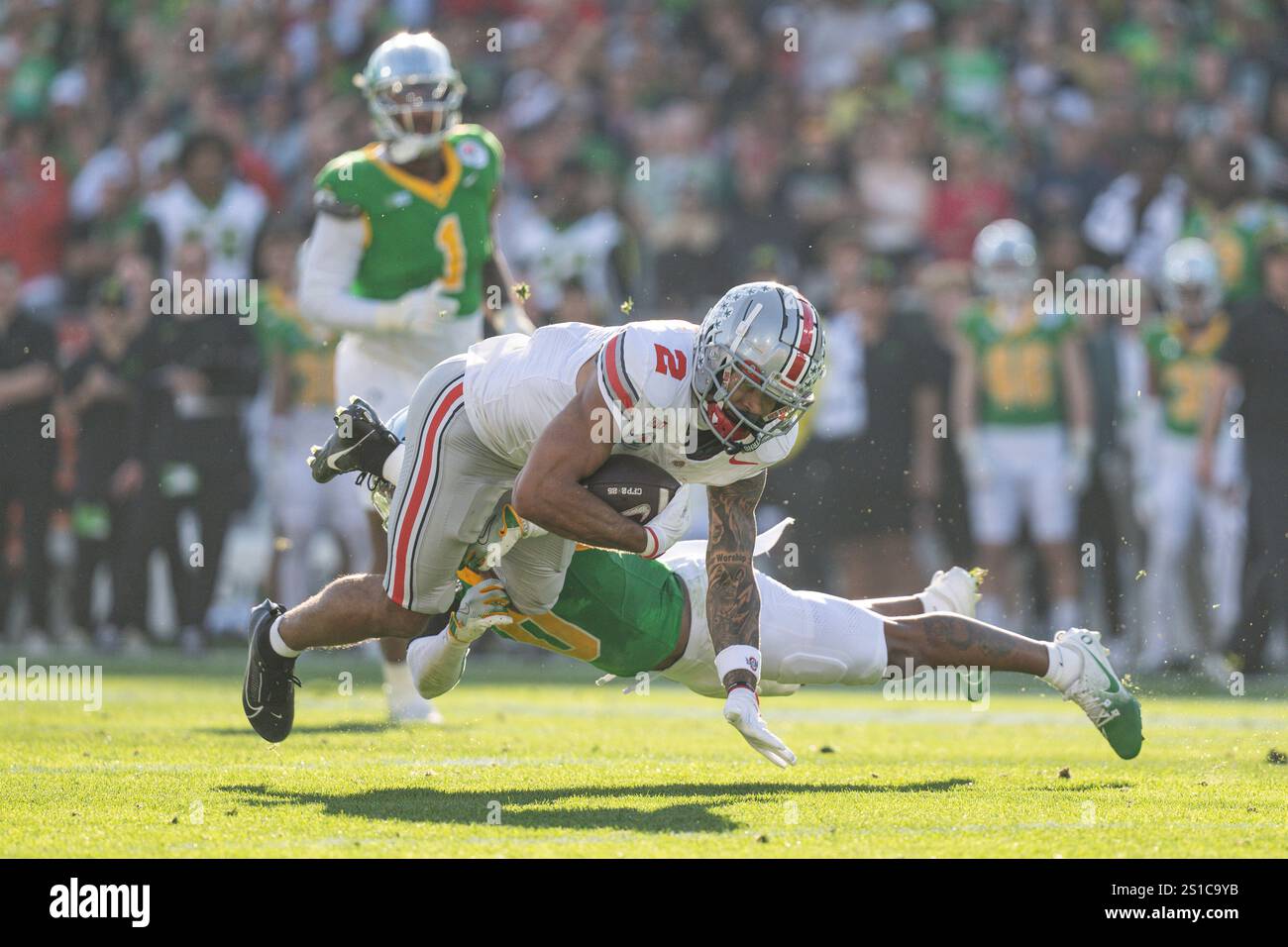 Pasadena, United States. 01st Jan, 2025. Ohio State Buckeyes wide ...