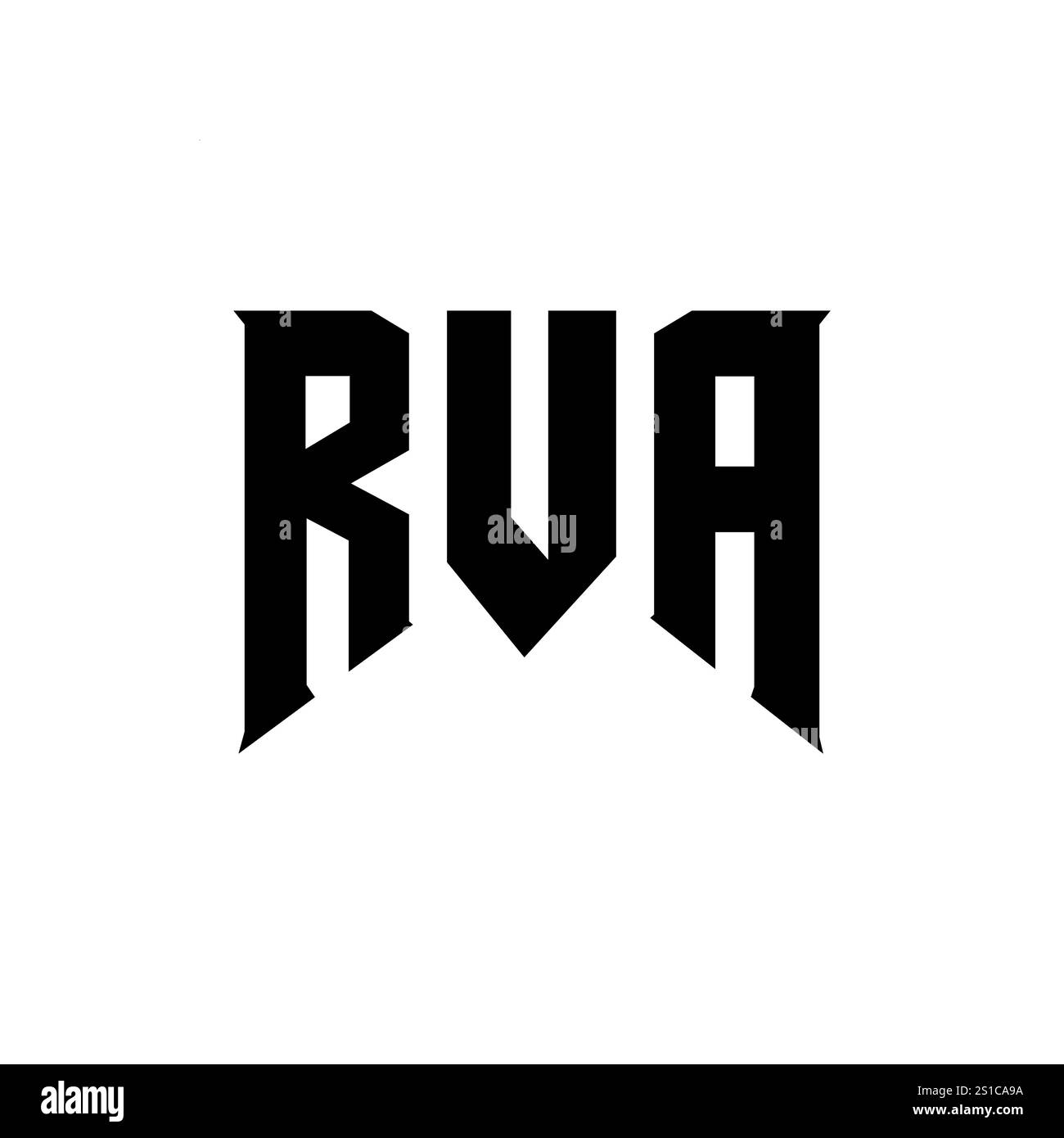 RVA letter logo design for technology company. RVA logo design black ...