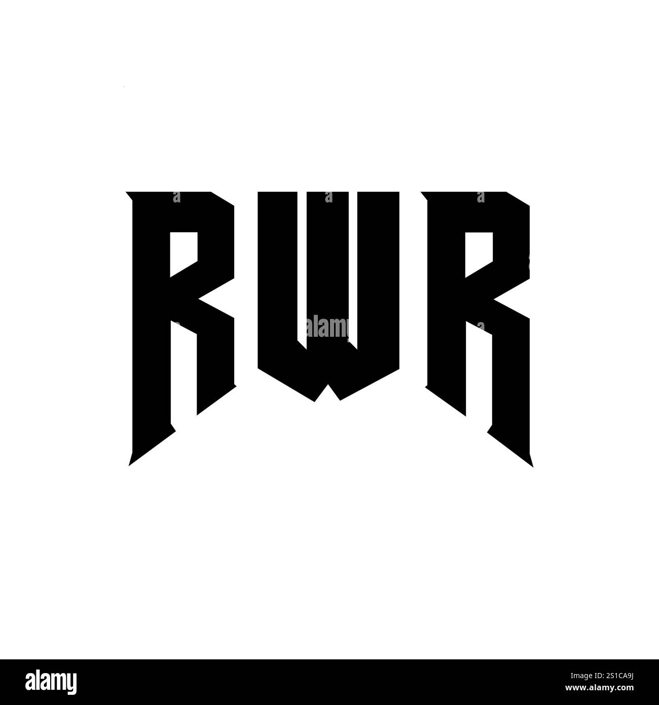 RWR letter logo design for technology company. RWR logo design black ...