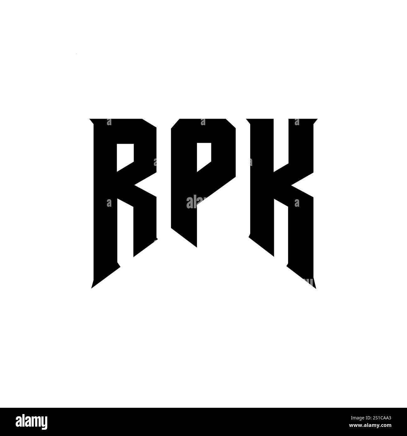 RPK letter logo design for technology company. RPK logo design black ...