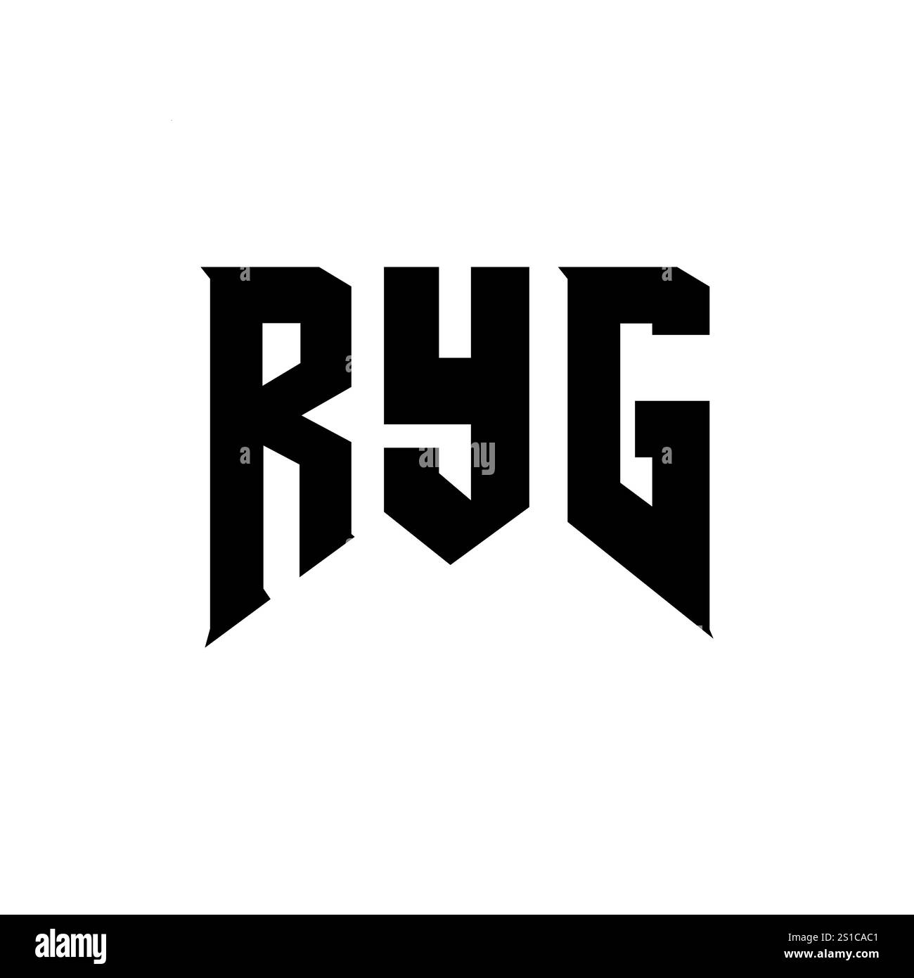 RYG letter logo design for technology company. RYG logo design black ...