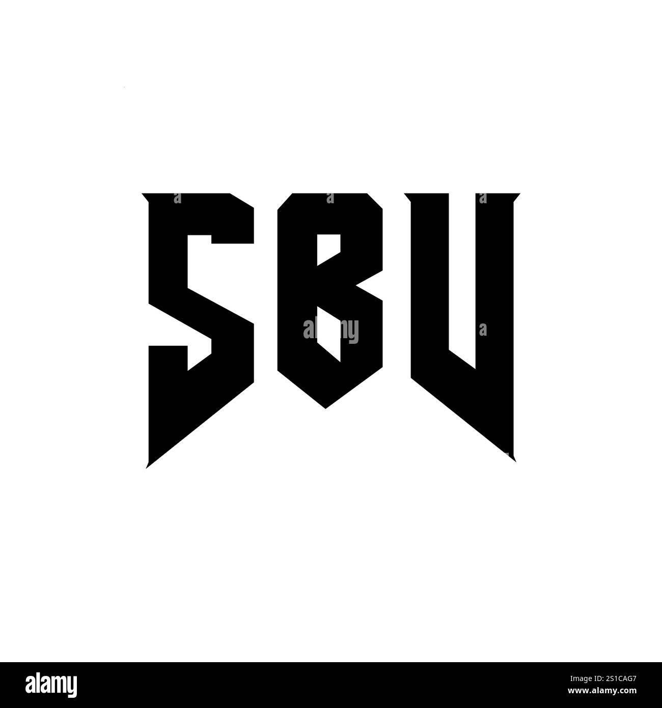 SBV letter logo design for technology company. SBV logo design black ...