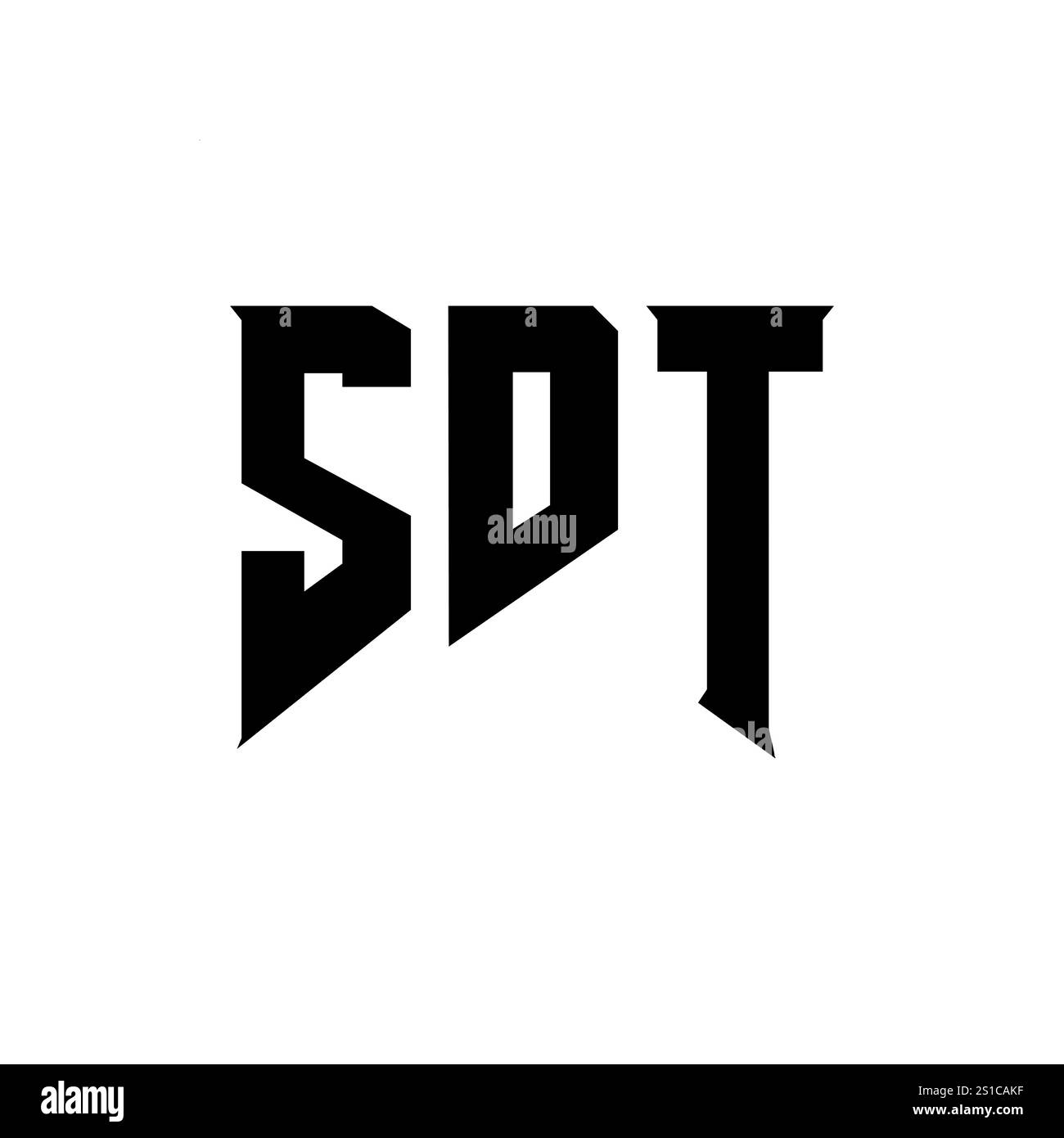 SDT letter logo design for technology company. SDT logo design black ...