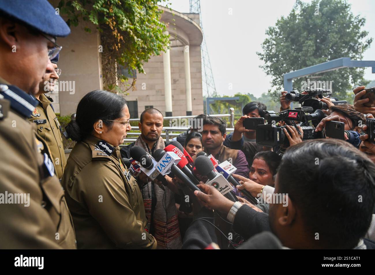 Noida, India. 02nd Jan, 2025. NOIDA, INDIA - JANUARY 2: Police commissioner Gautam Budh Nagar ...