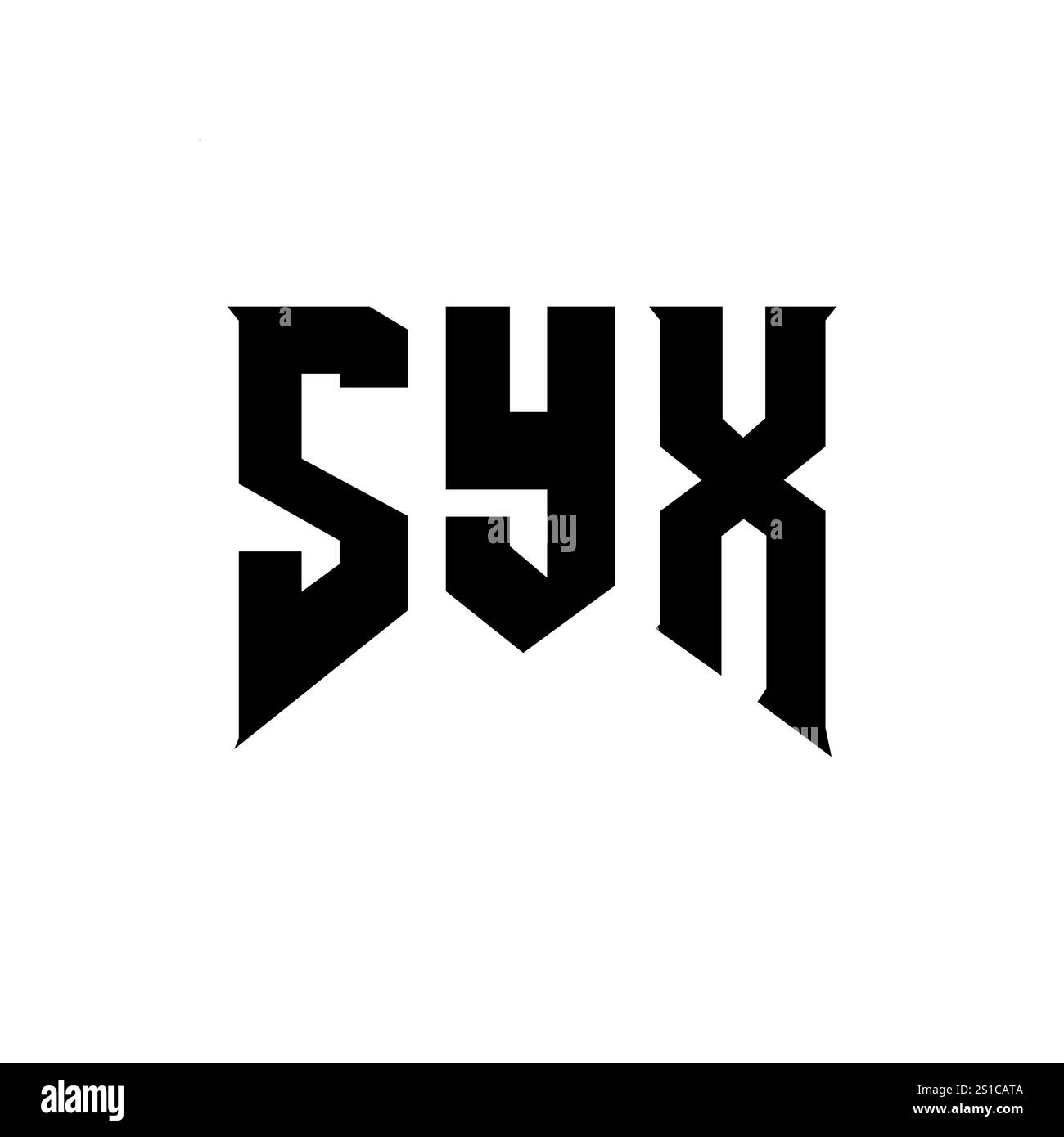 SYX letter logo design for technology company. SYX logo design black ...