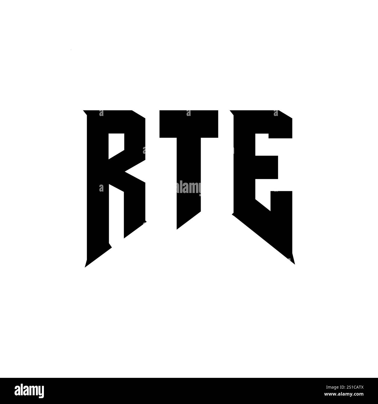 RTE letter logo design for technology company. RTE logo design black ...