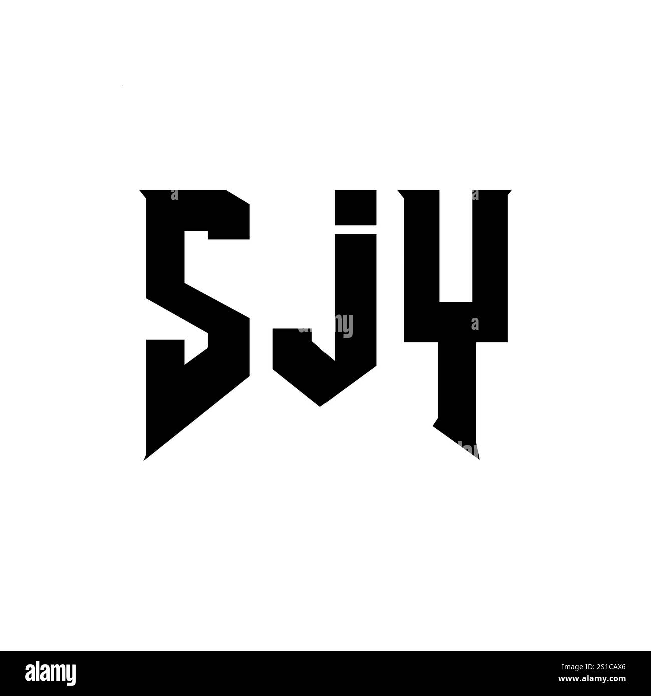 SJY letter logo design for technology company. SJY logo design black ...