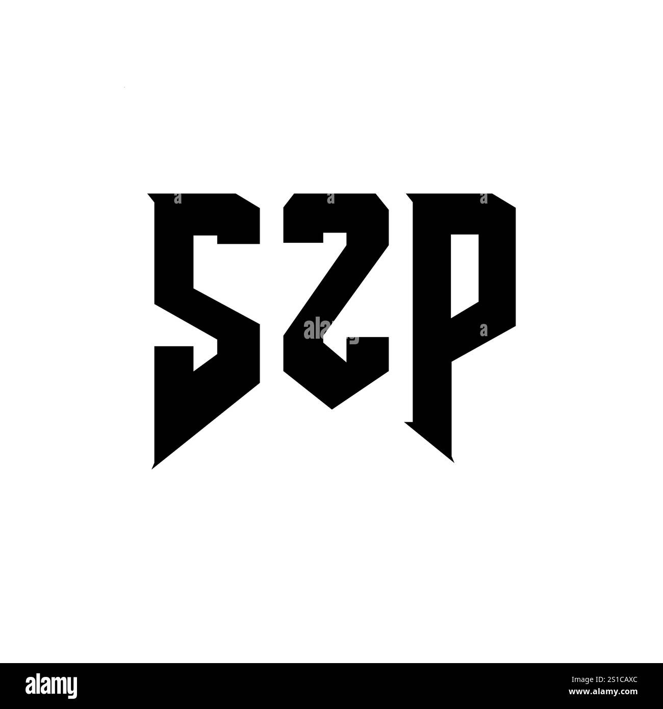 SZP letter logo design for technology company. SZP logo design black ...