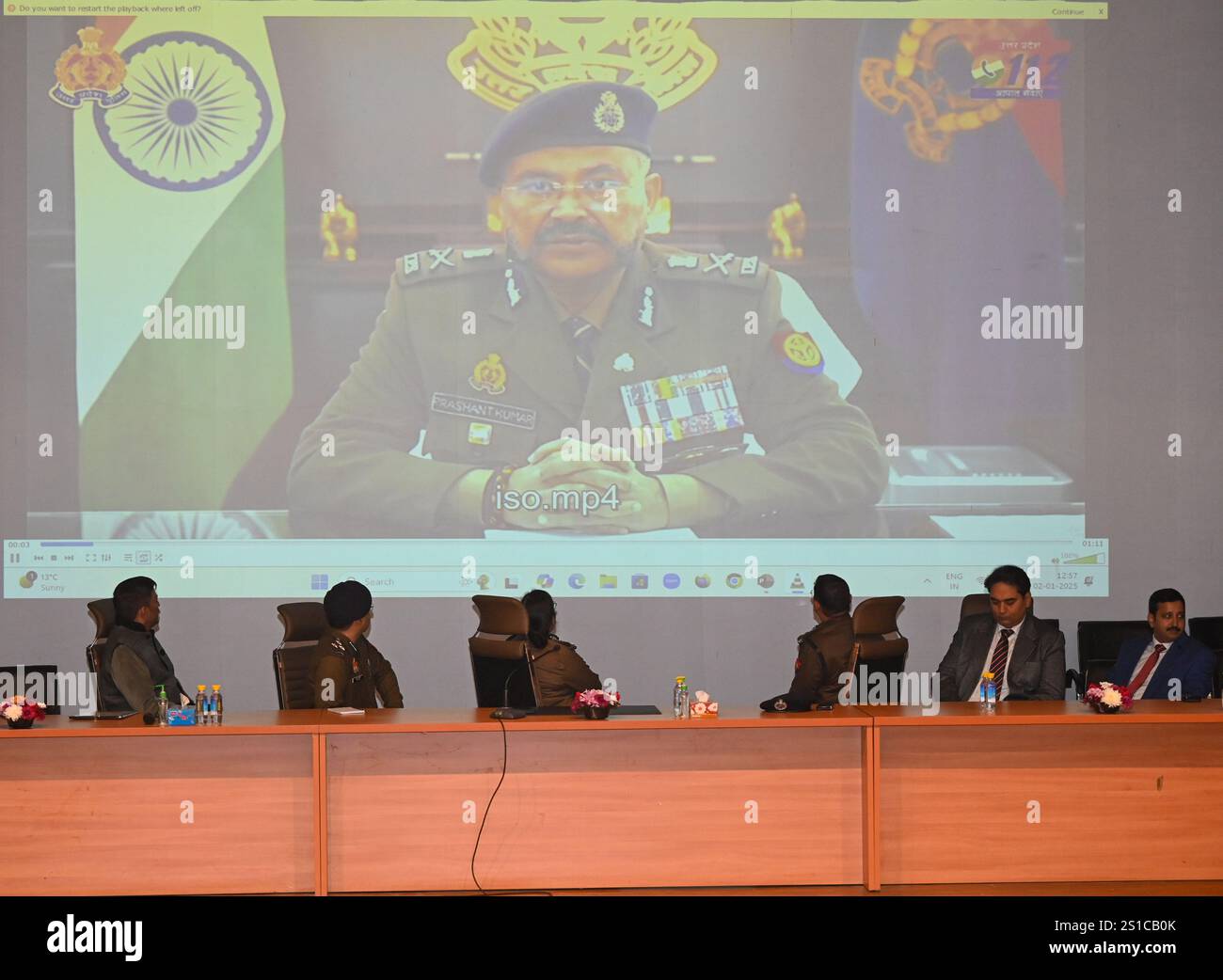 NOIDA, INDIA - JANUARY 2: The Director General of Police, Uttar Pradesh ...