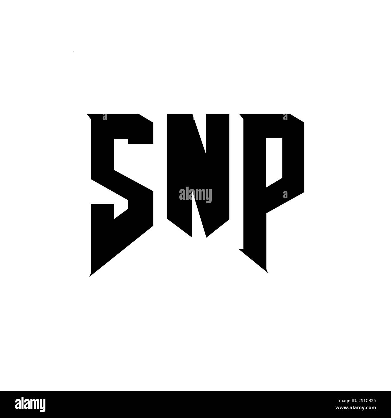 SNP letter logo design for technology company. SNP logo design black ...
