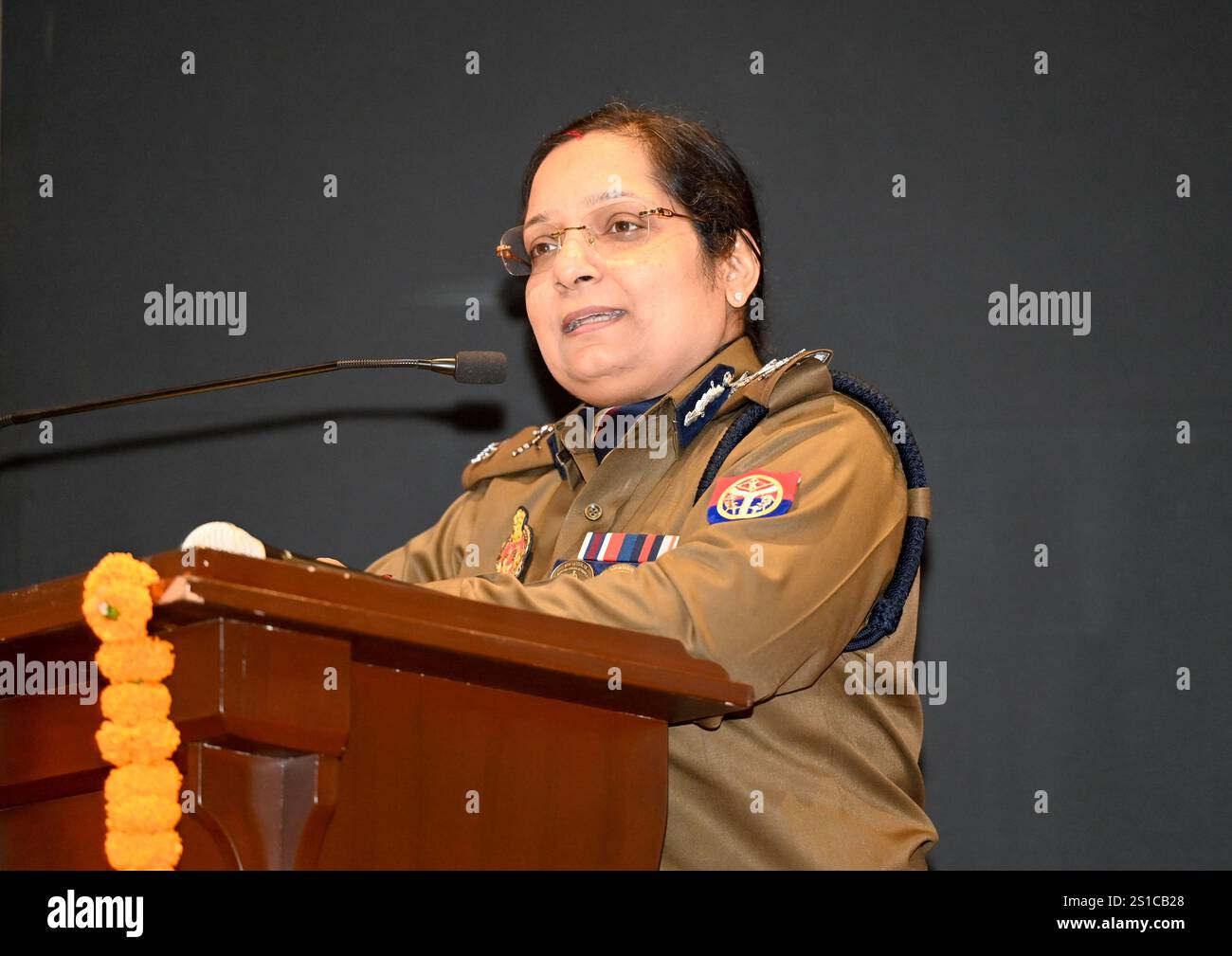 Noida, India. 02nd Jan, 2025. NOIDA, INDIA - JANUARY 2: Police commissioner Gautam Budh Nagar ...