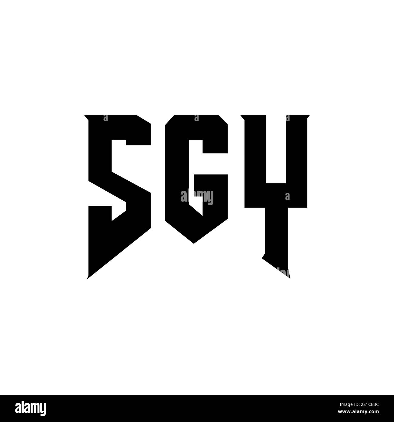 Sgy logo design Stock Vector Images - Alamy