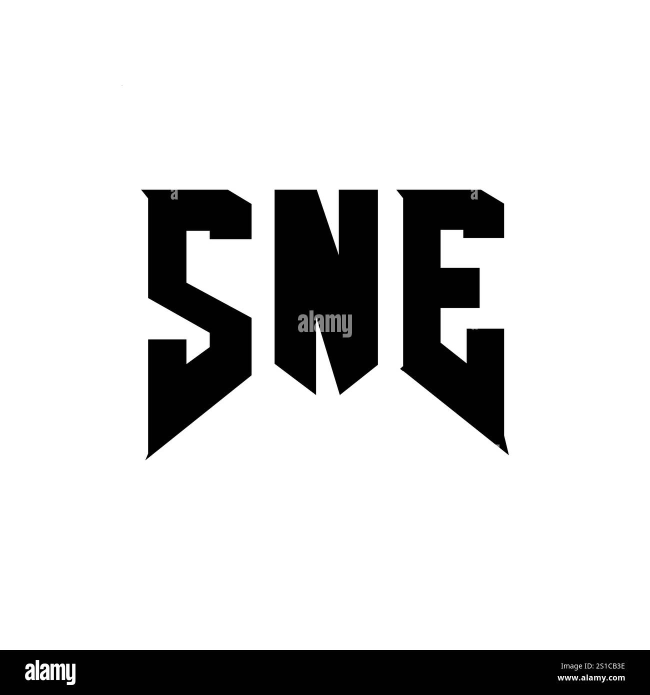 Sne logo design Stock Vector Images - Alamy