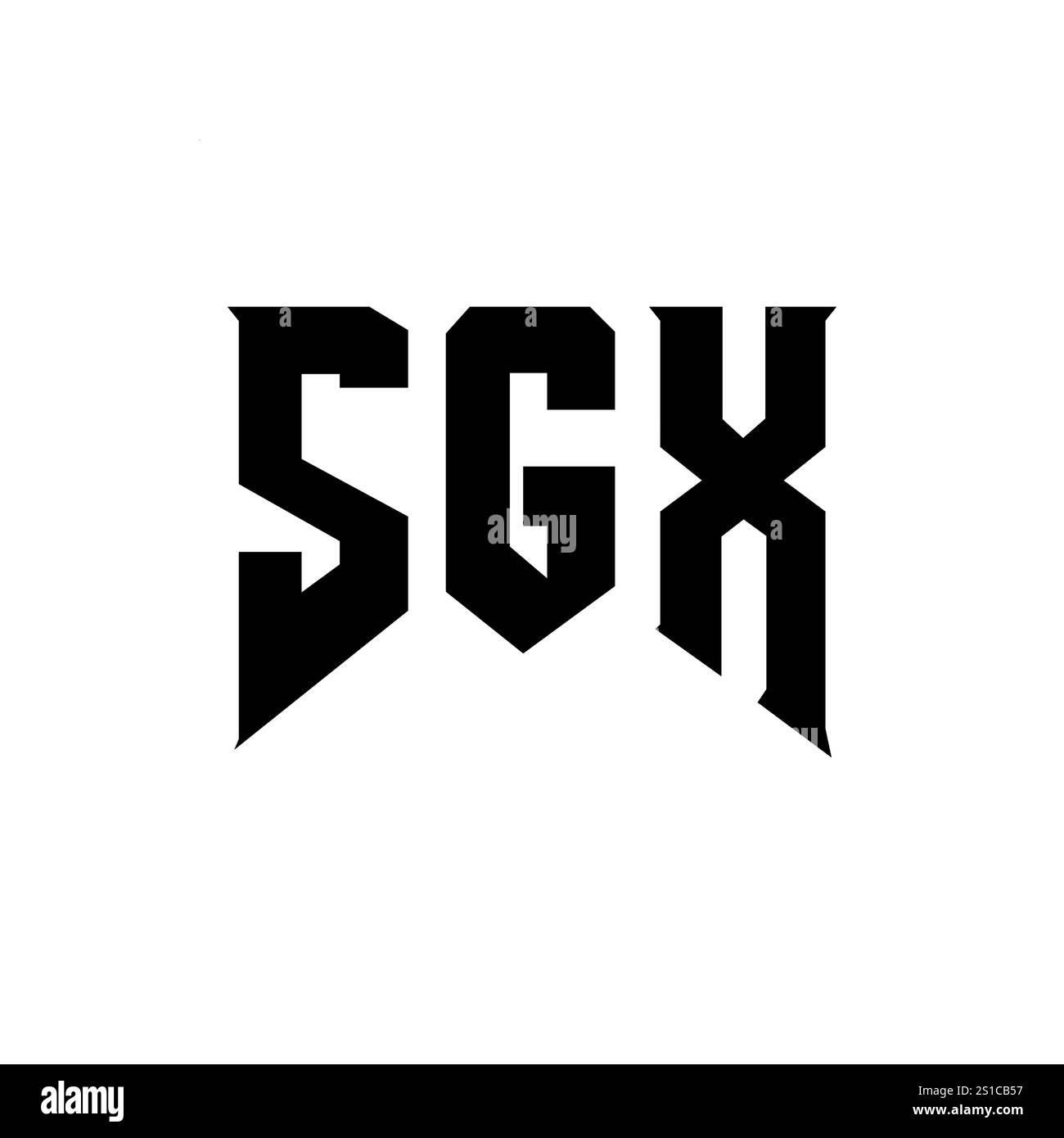 Sgx logo design Stock Vector Images - Alamy