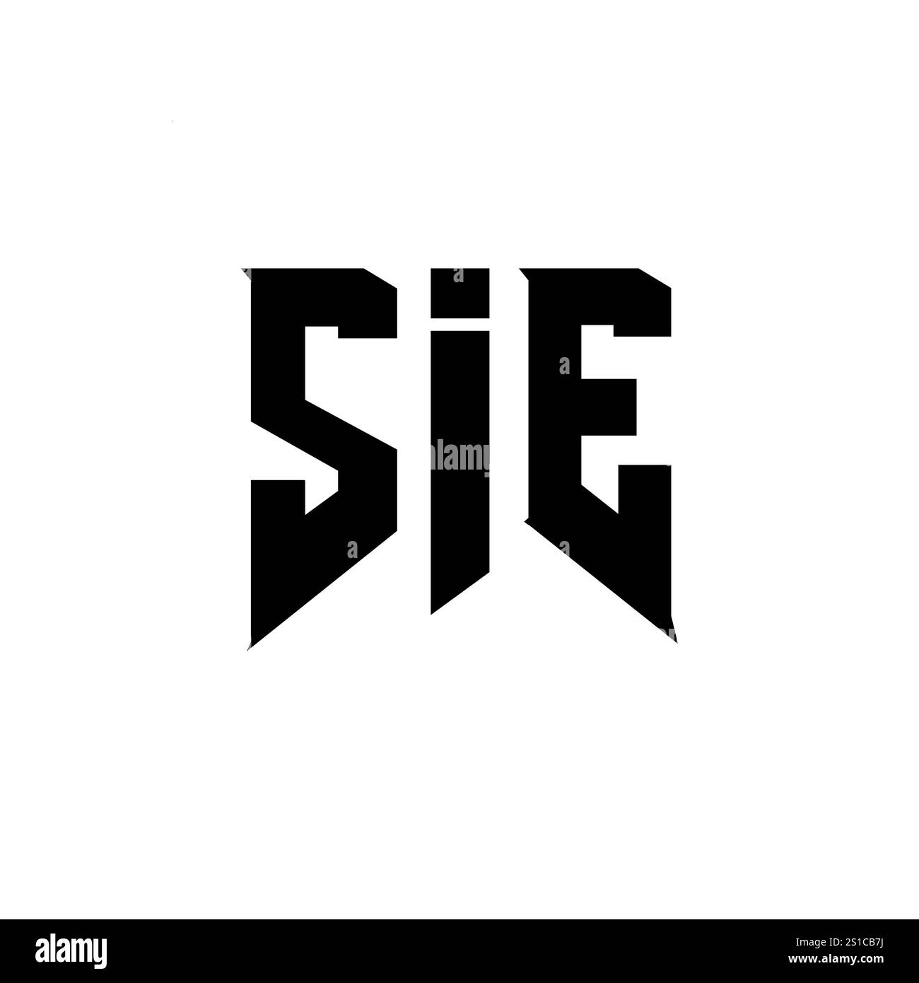 SIE letter logo design for technology company. SIE logo design black ...