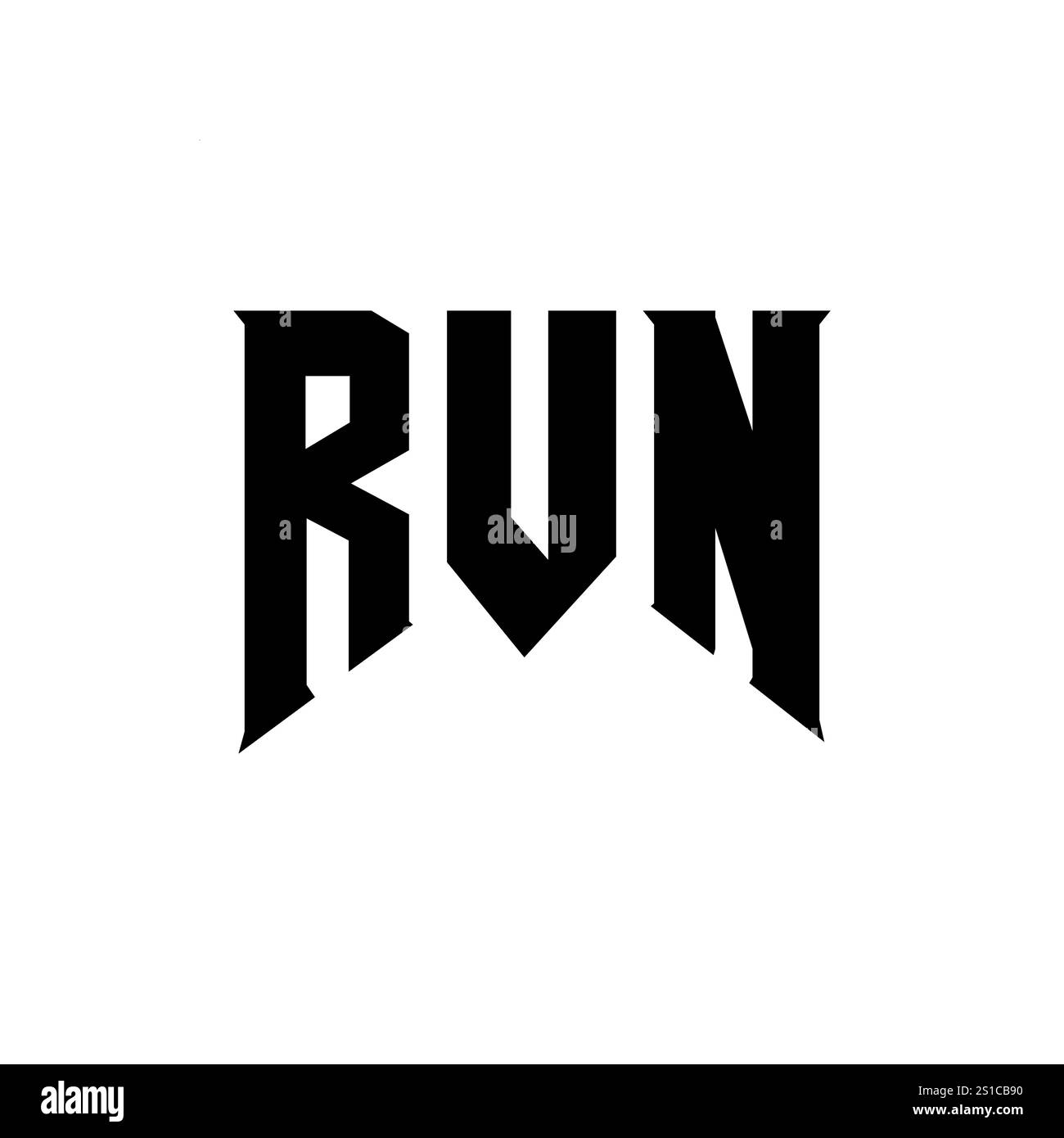 RVN letter logo design for technology company. RVN logo design black ...