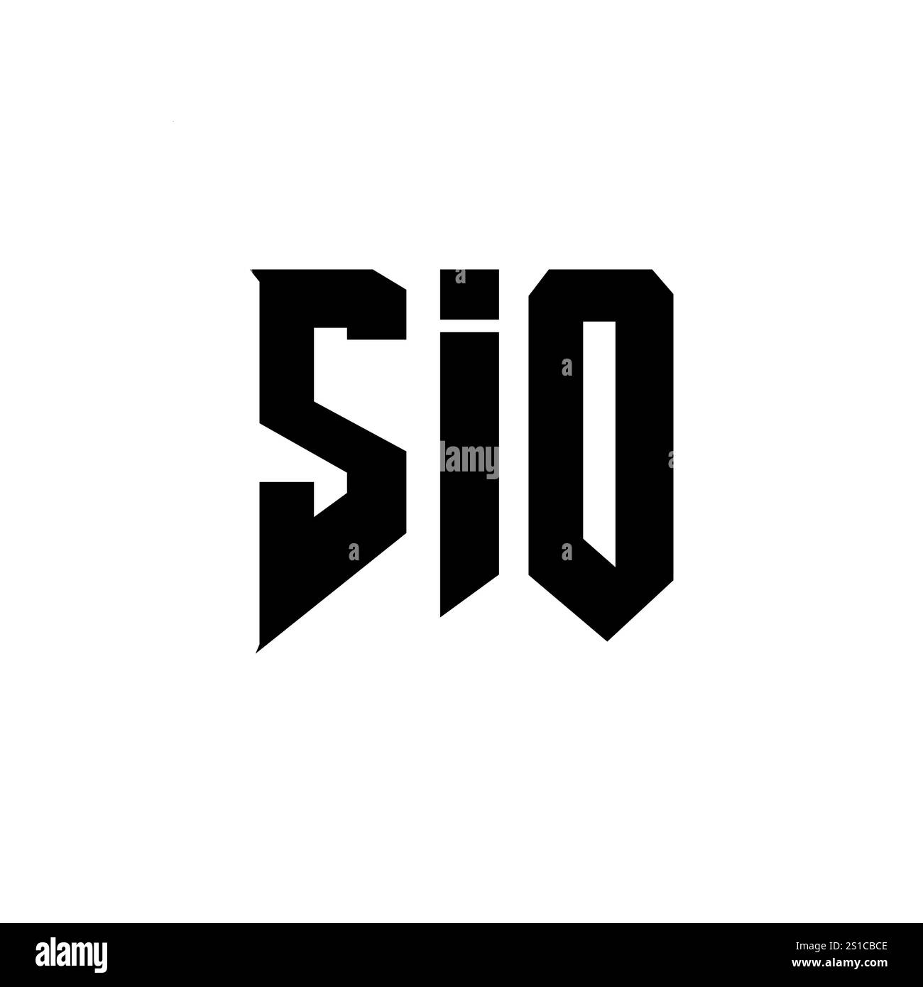 SIO letter logo design for technology company. SIO logo design black ...