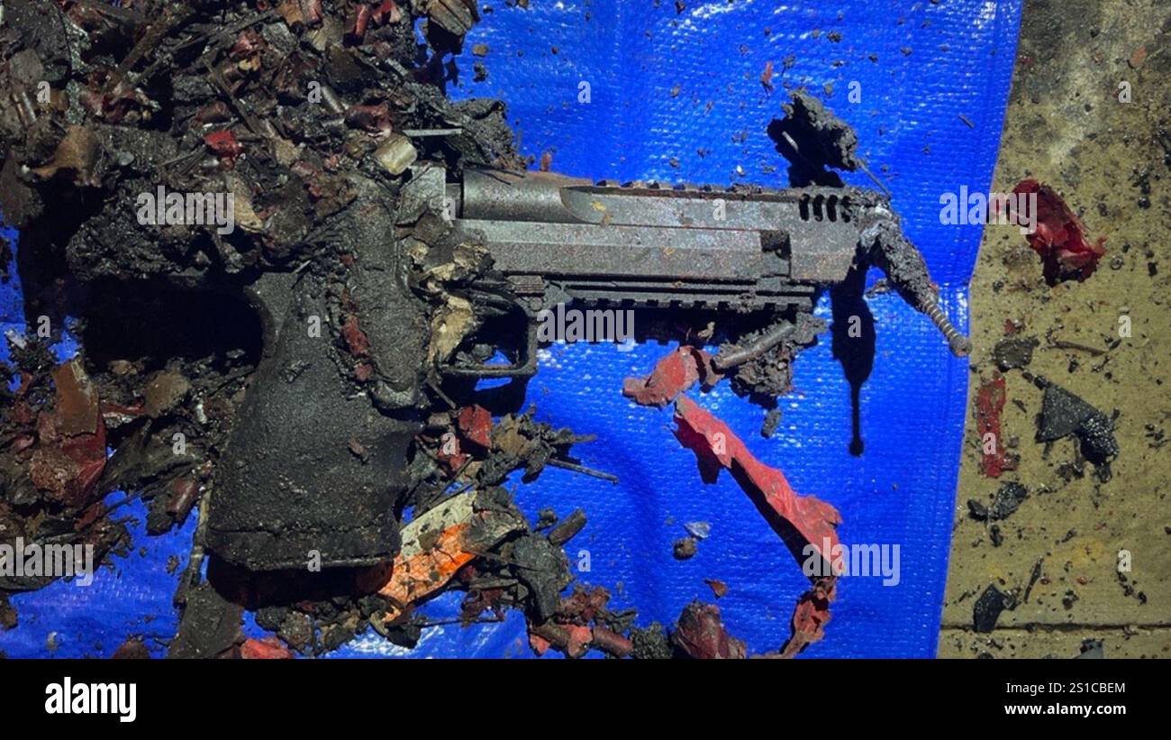 Tesla destroyed hi-res stock photography and images - Alamy