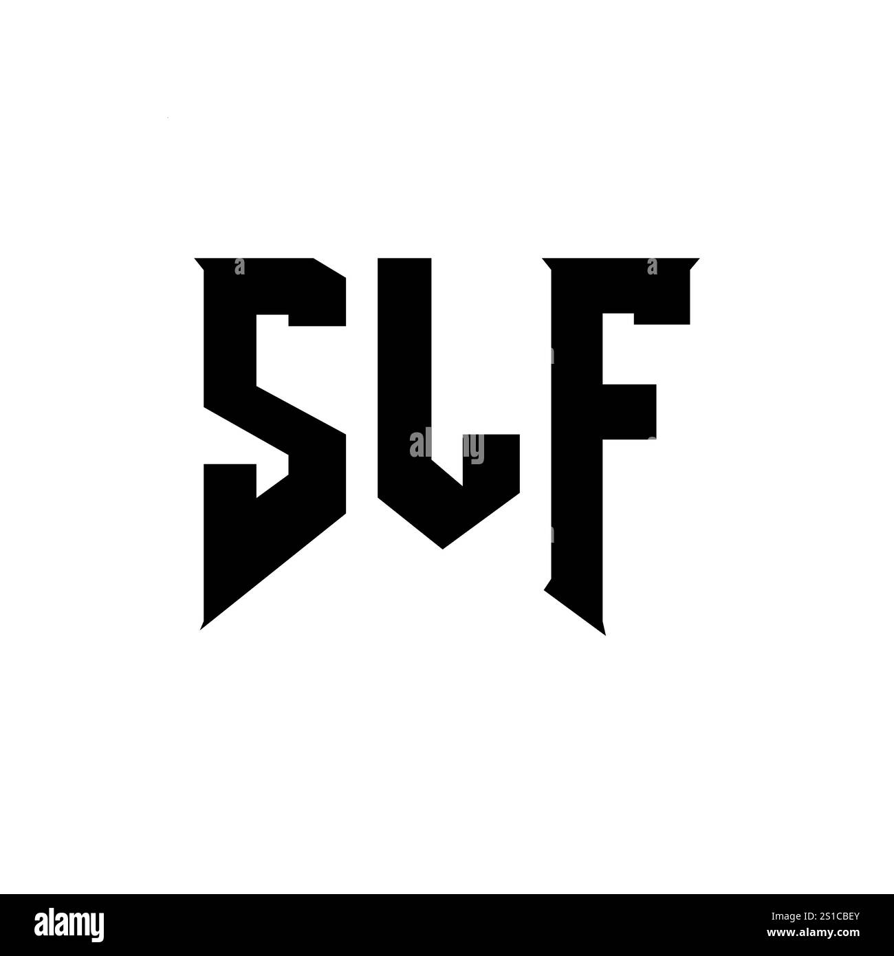 SLF letter logo design for technology company. SLF logo design black ...