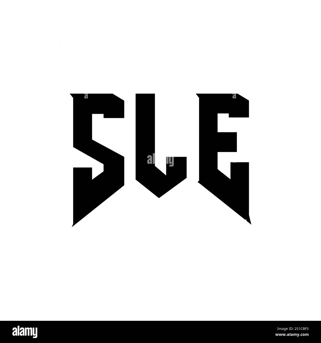 SLE letter logo design for technology company. SLE logo design black ...